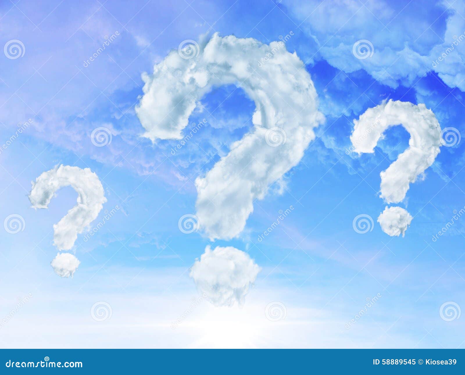 Clouds Shaped As Question Mark Stock Image - Image of problem, change ...