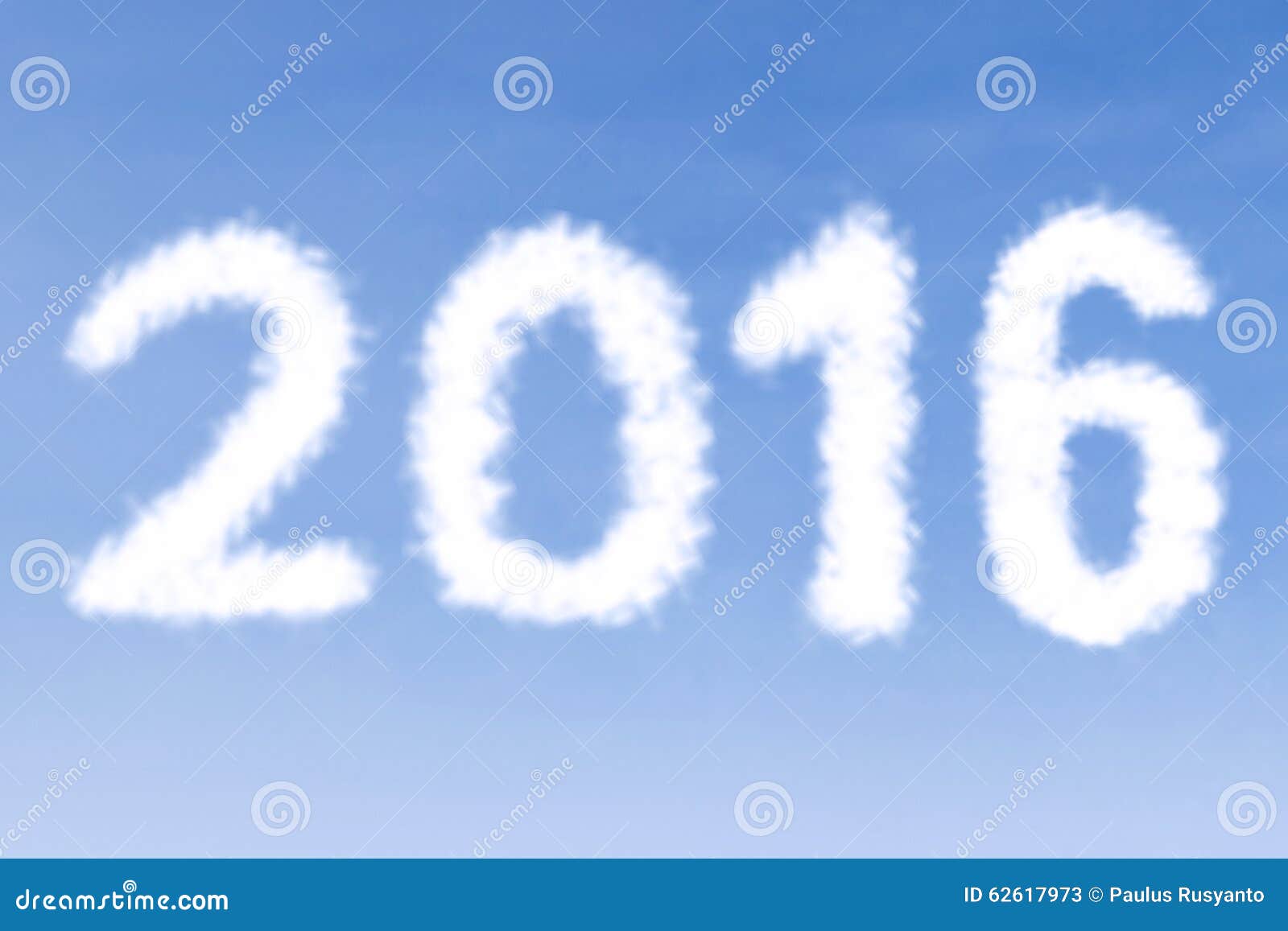 Clouds shaped numbers 2016 stock image. Image of design - 62617973
