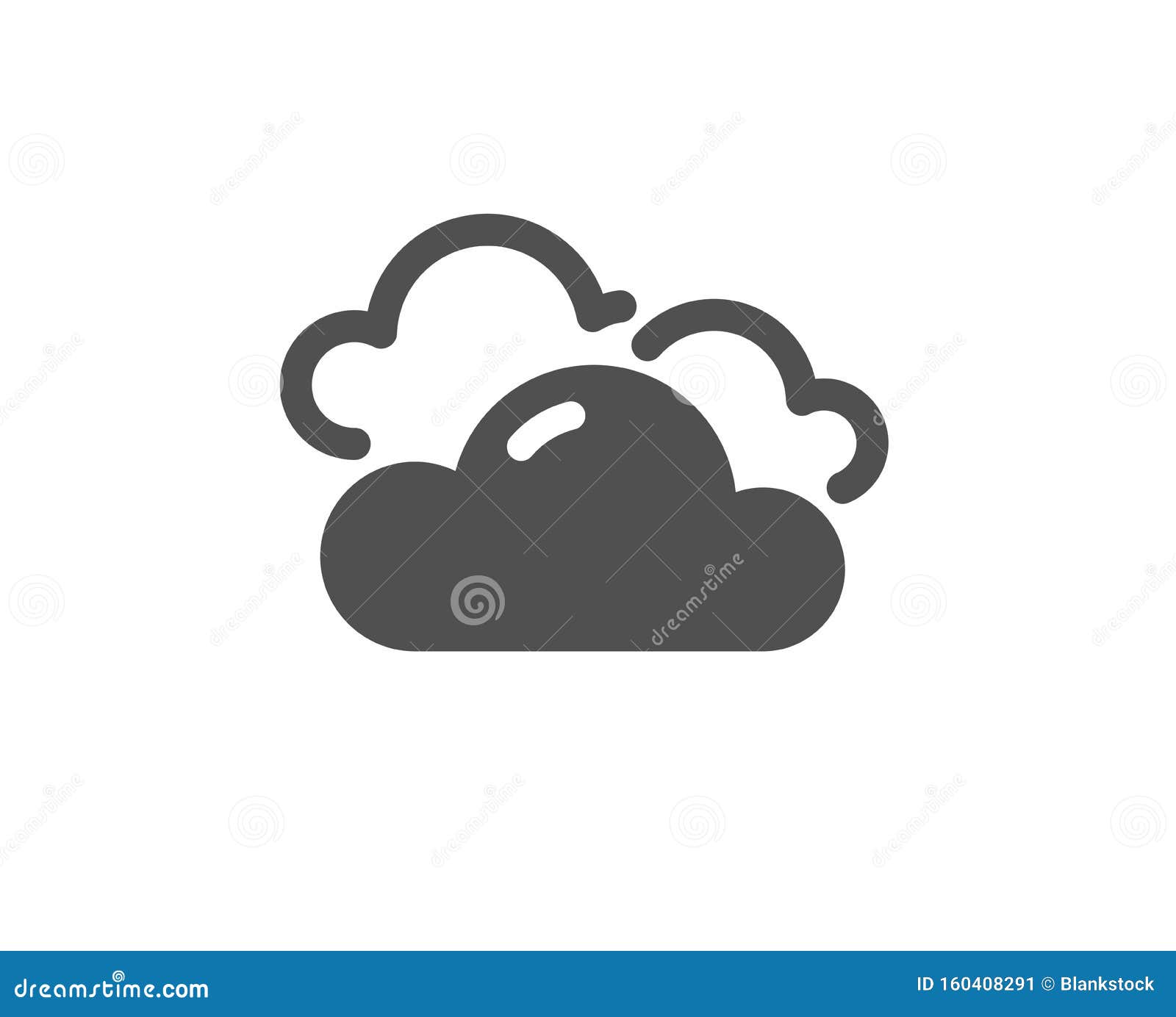 Cloudy Weather Icon. Clouds Sign. Sky. Vector Stock Vector ...