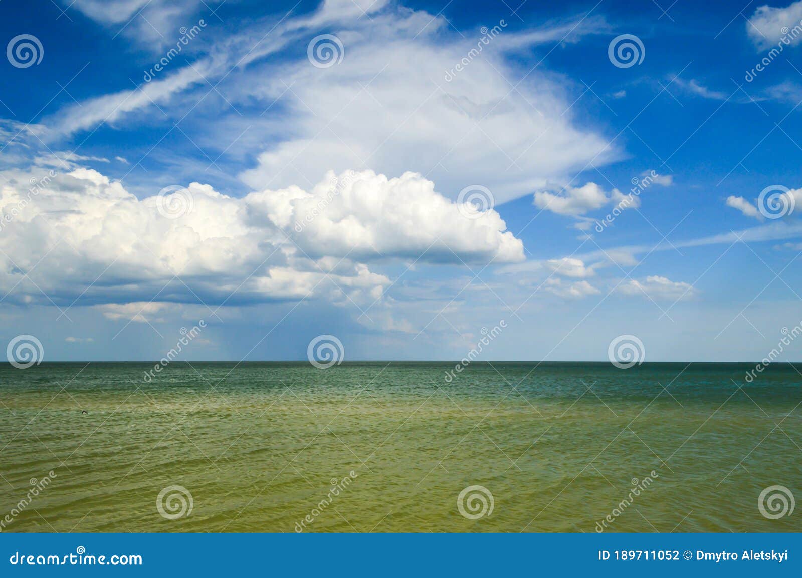 Clouds in the Sky Above the Sea Ripples Stock Photo - Image of ocean ...