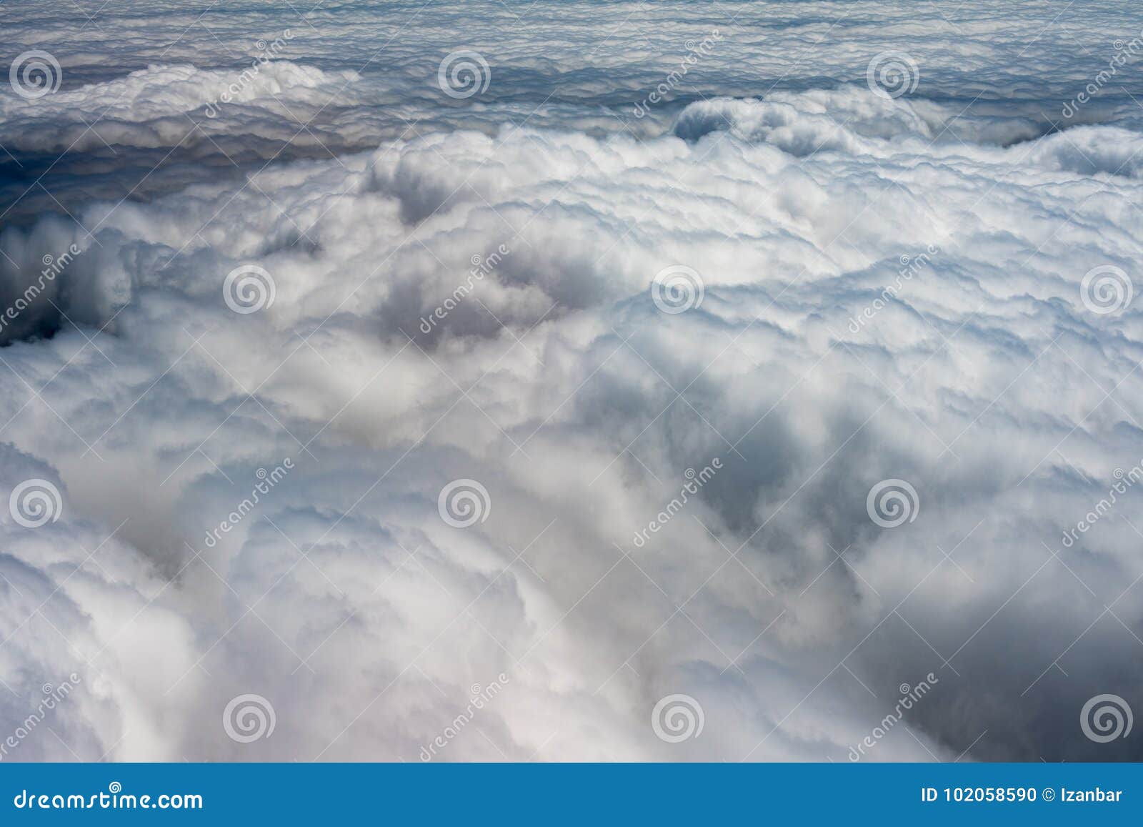 Clouds in the Sky from Airplane Window Stock Photo - Image of cloudy ...