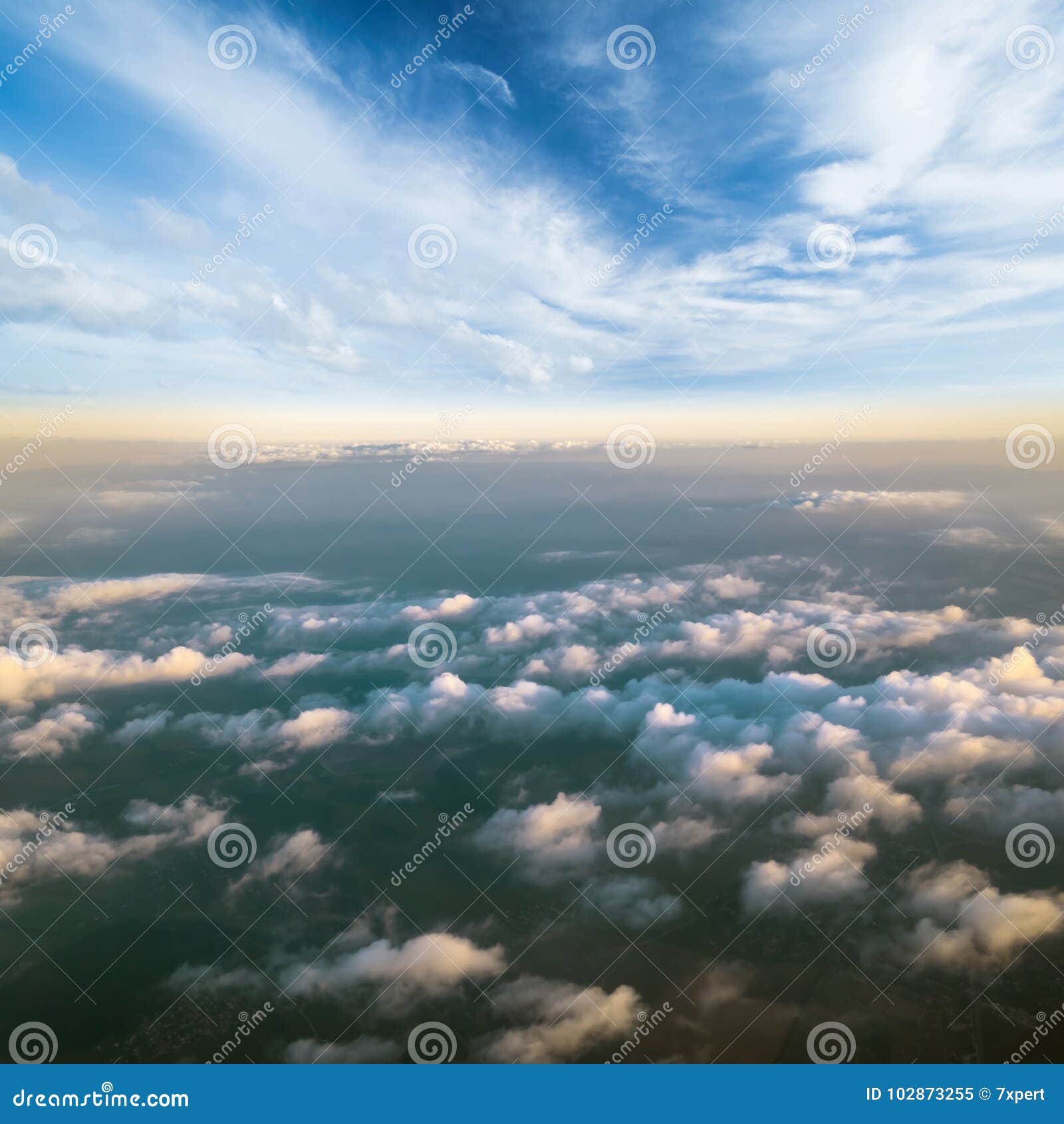 Clouds in Sky Atmosphere Panorama Stock Image - Image of atmosphere ...