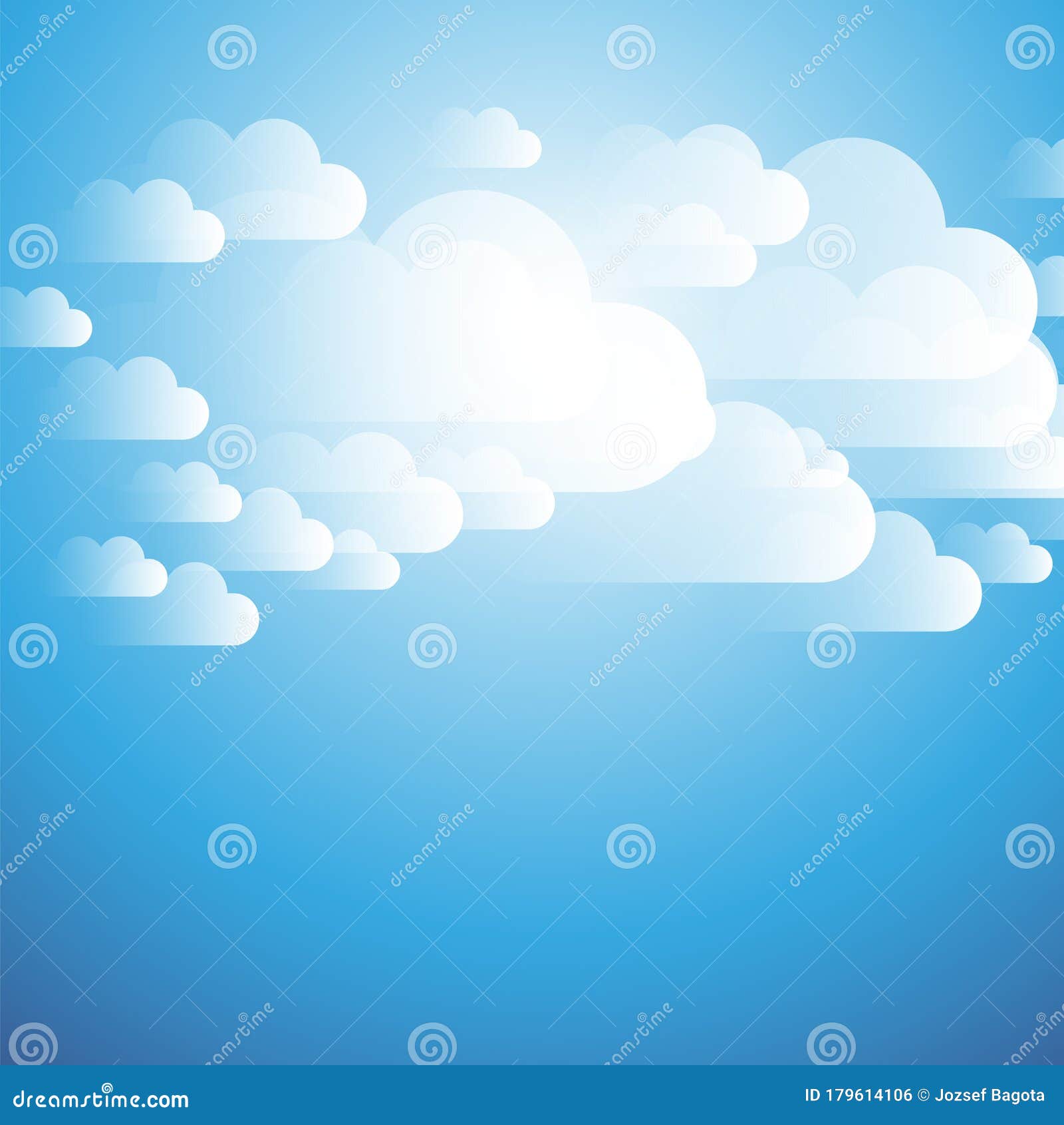 Clouds in the Sky - Background Design Template for Posters, Flyers ...