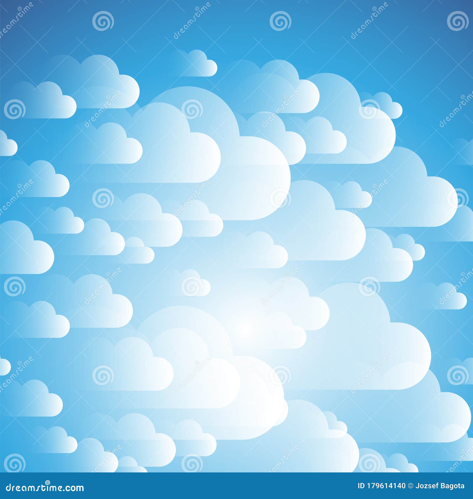 Clouds on the Sky - Background Design Template for Posters, Flyers ...