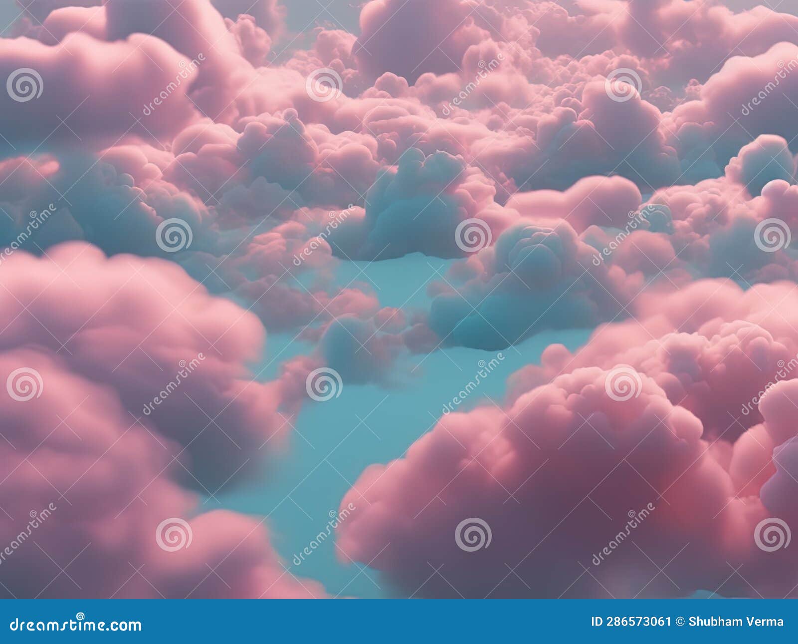 Clouds in the Sky, 3 D Rendering, Computer Digital Digital Drawing ...