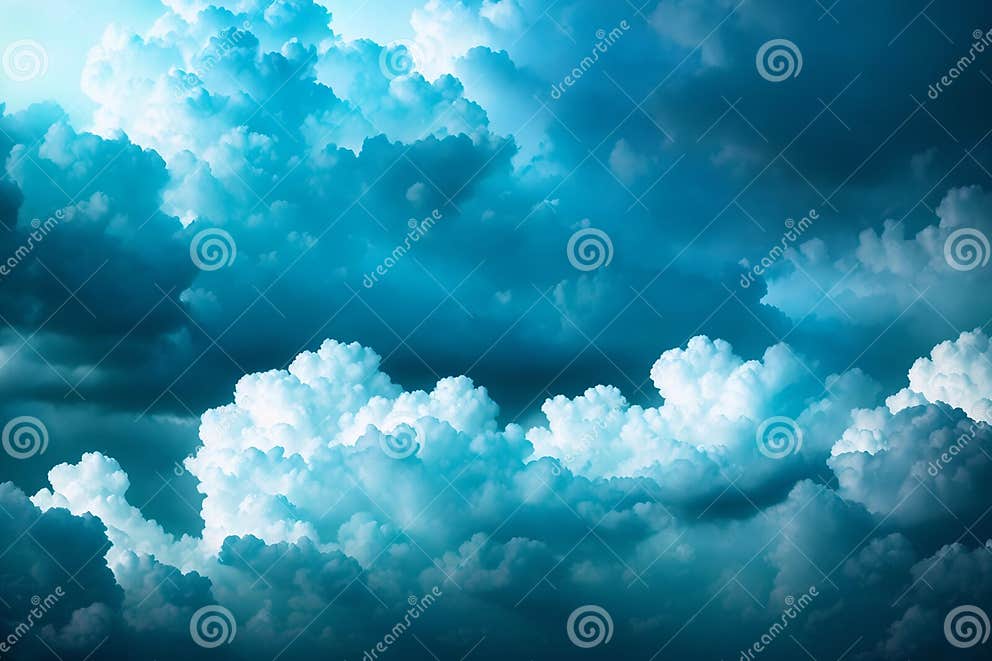 Clouds in sky elements stock illustration. Illustration of clouds ...