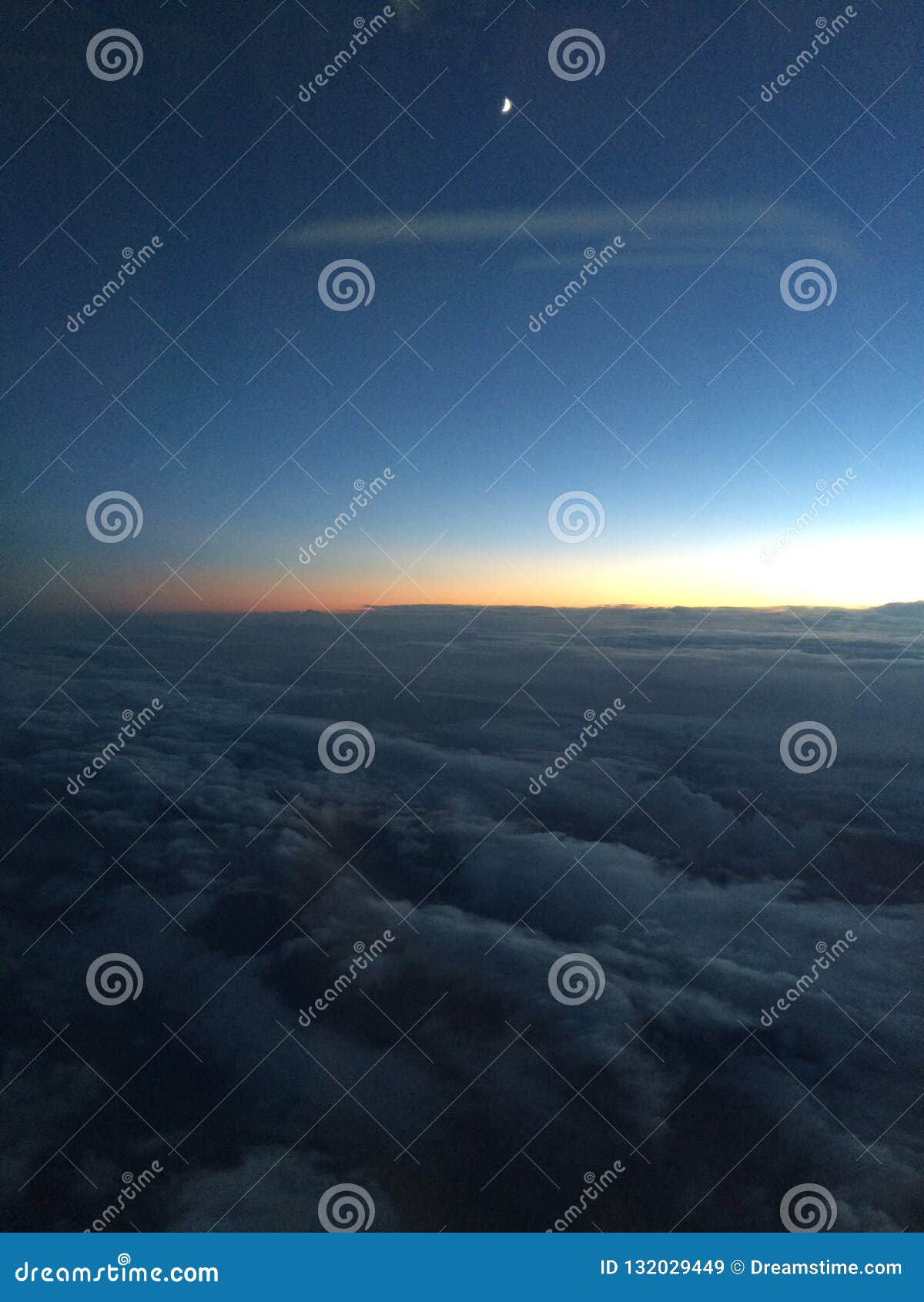 Clouds sky stock image. Image of high, altitude, sunset - 132029449