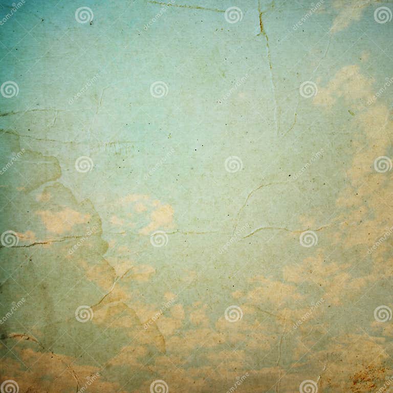 Clouds and Sky, Grunge Background Stock Photo - Image of canvas ...