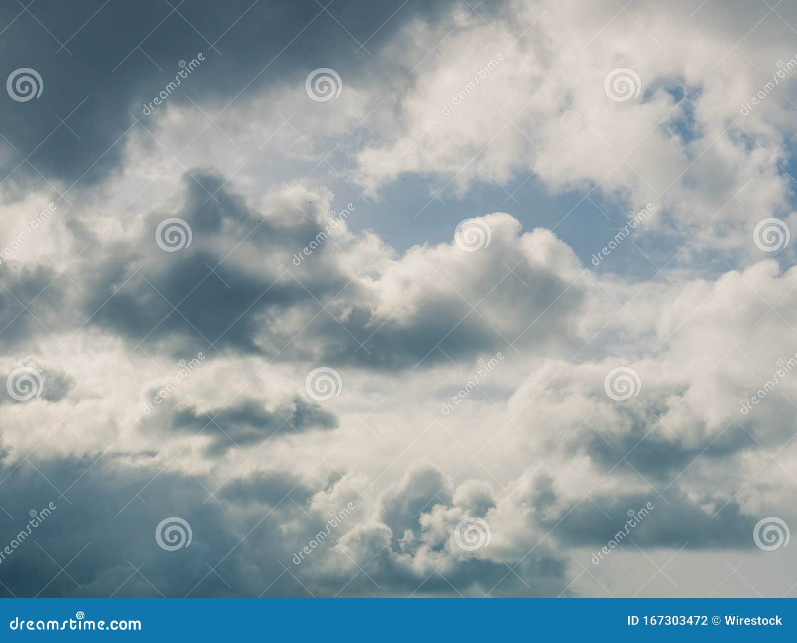 Clouds in the Sky Illuminated with the Bright Light after the Storm ...