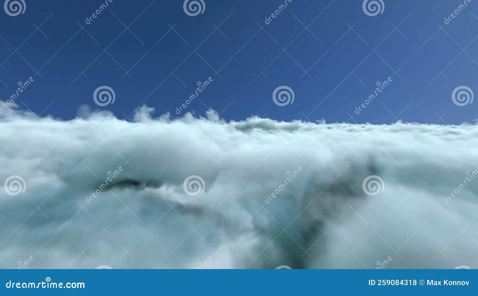 Infinite Fly through the Cinematic Clouds Background Seamless Loop V02 ...