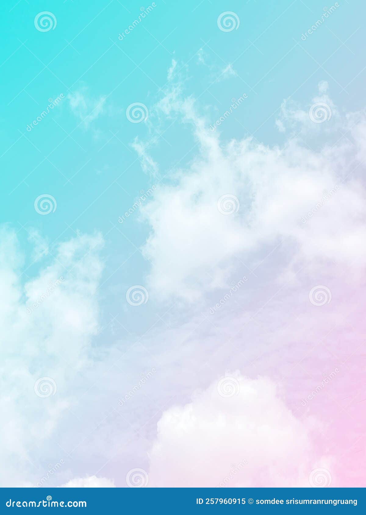 Clouds and Sky with Pastel Background for Cards, Postcards, Posters ...