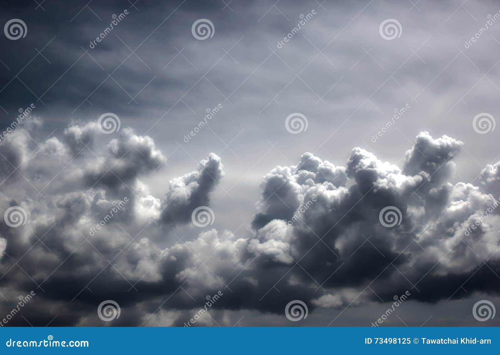 Clouds in the Sky before Raining, HDR Technique Stock Image - Image of ...