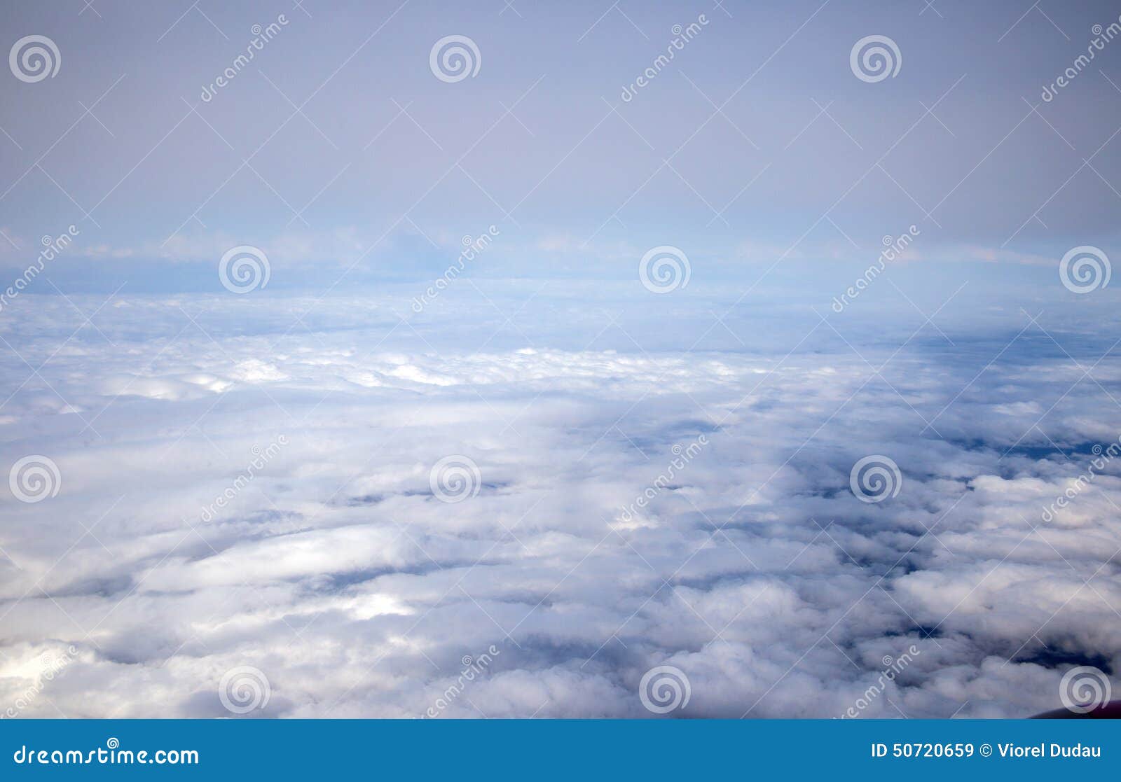 Clouds on the Sky Seen from Flight Stock Image - Image of weather ...