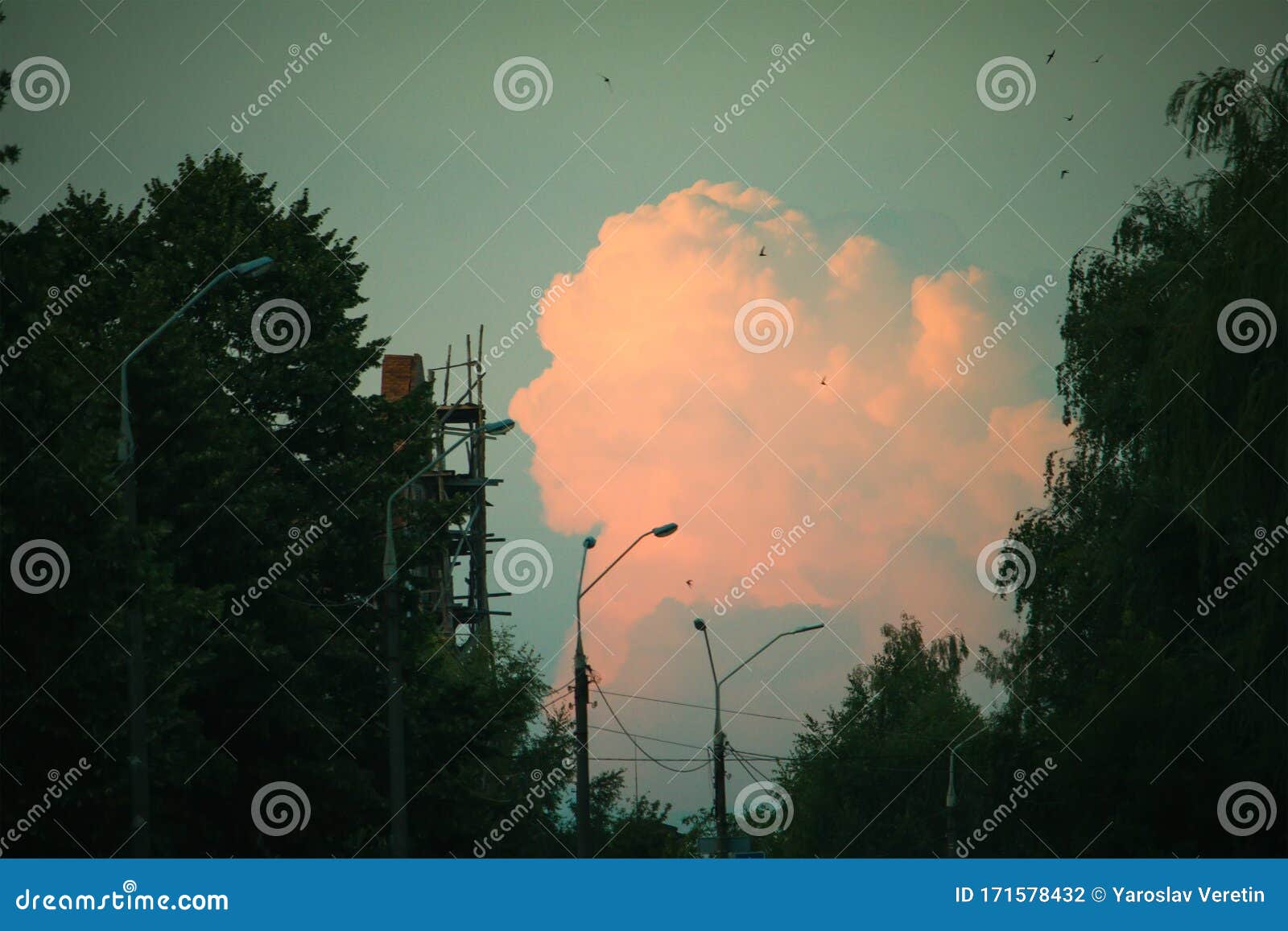 Clouds in the Sky are Shaped Like Humans or Monkeys Stock Photo - Image ...