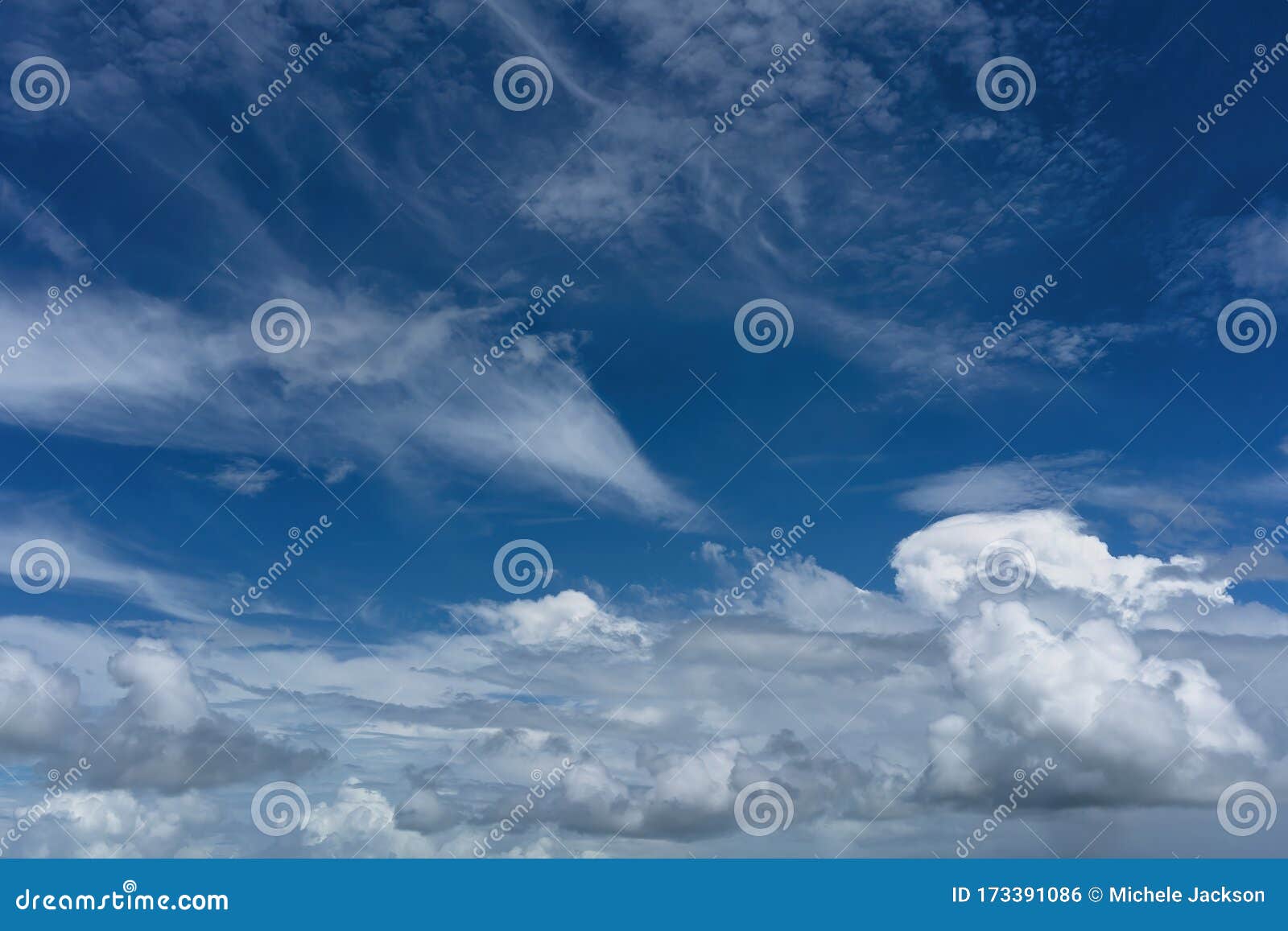 Clouds Spraying the Blue Sky Stock Photo - Image of droplets, fluffy ...