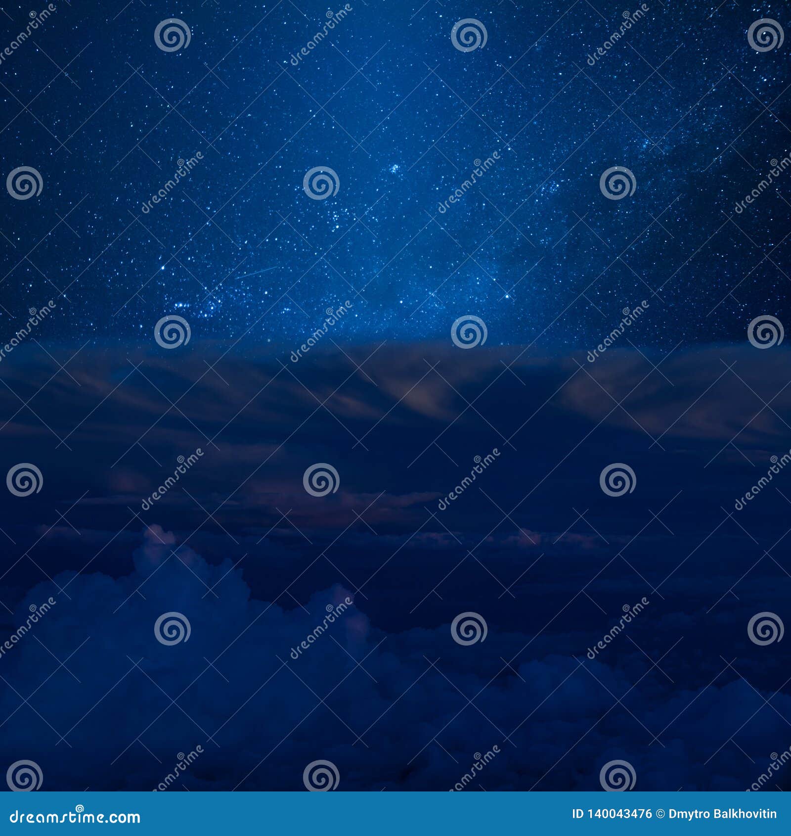 Clouds and Stars from Above Stock Photo - Image of blue, milky: 140043476