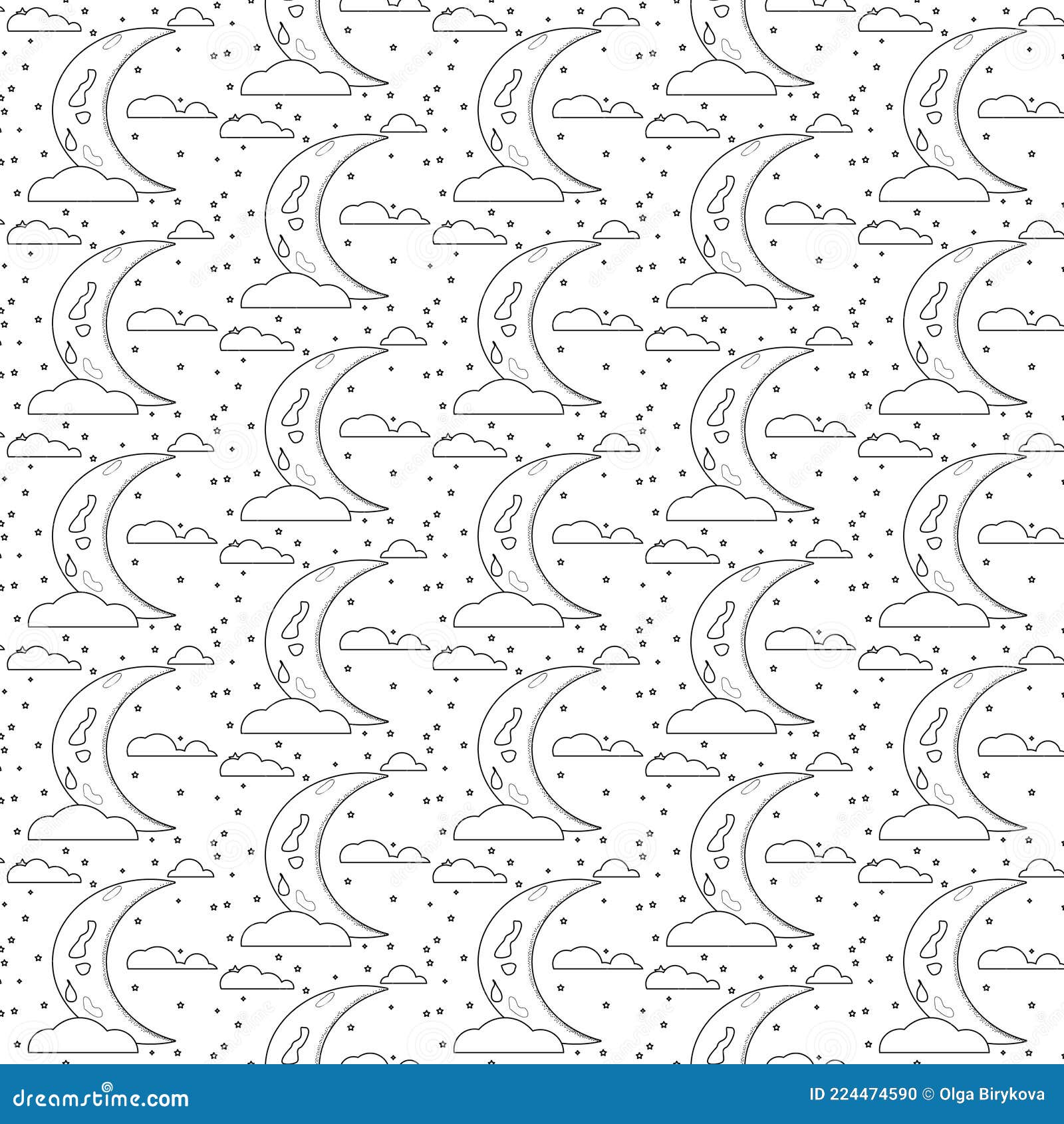 Linear Moon Phases Icon From Meteorology Outline Collection. Thin Line ...