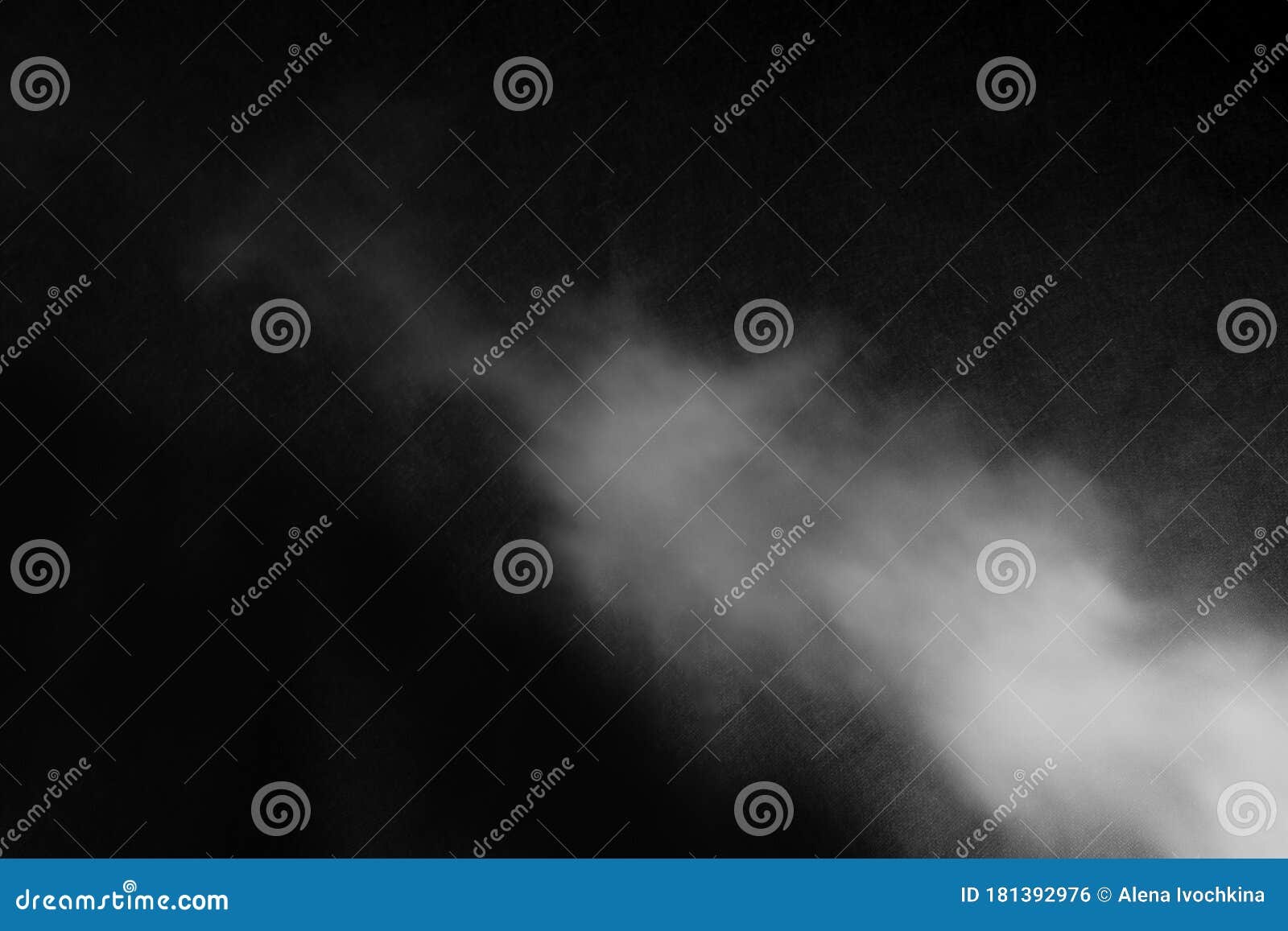 Clouds of Steam, Smoke, Smog on a Black Background. Steam Particles ...