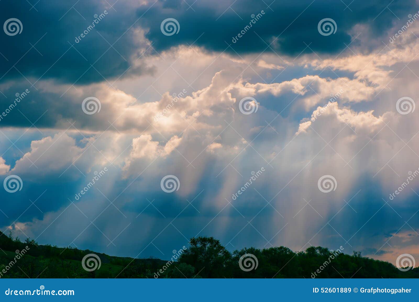Clouds stock image. Image of clouds, spring, storm, bright - 52601889