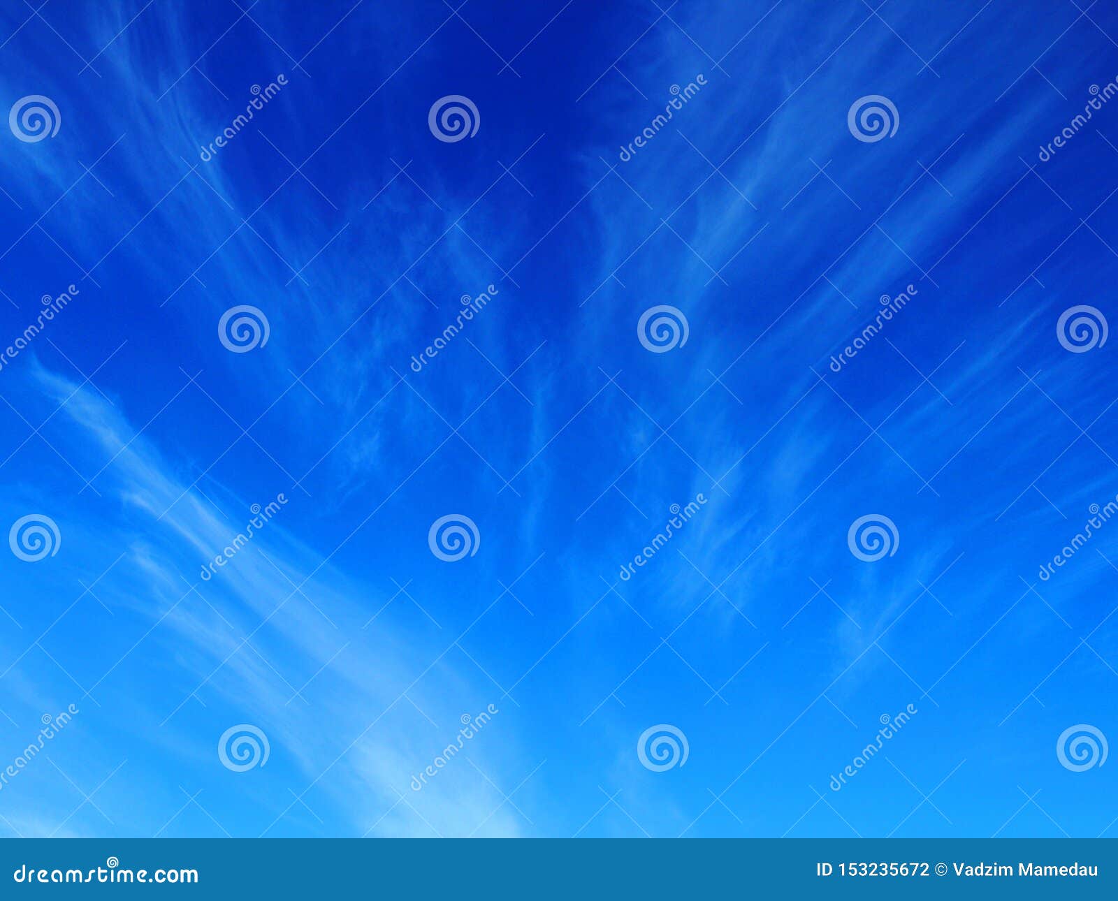 Clouds in the Stratosphere, Blue Sky Texture Stock Photo - Image of ...