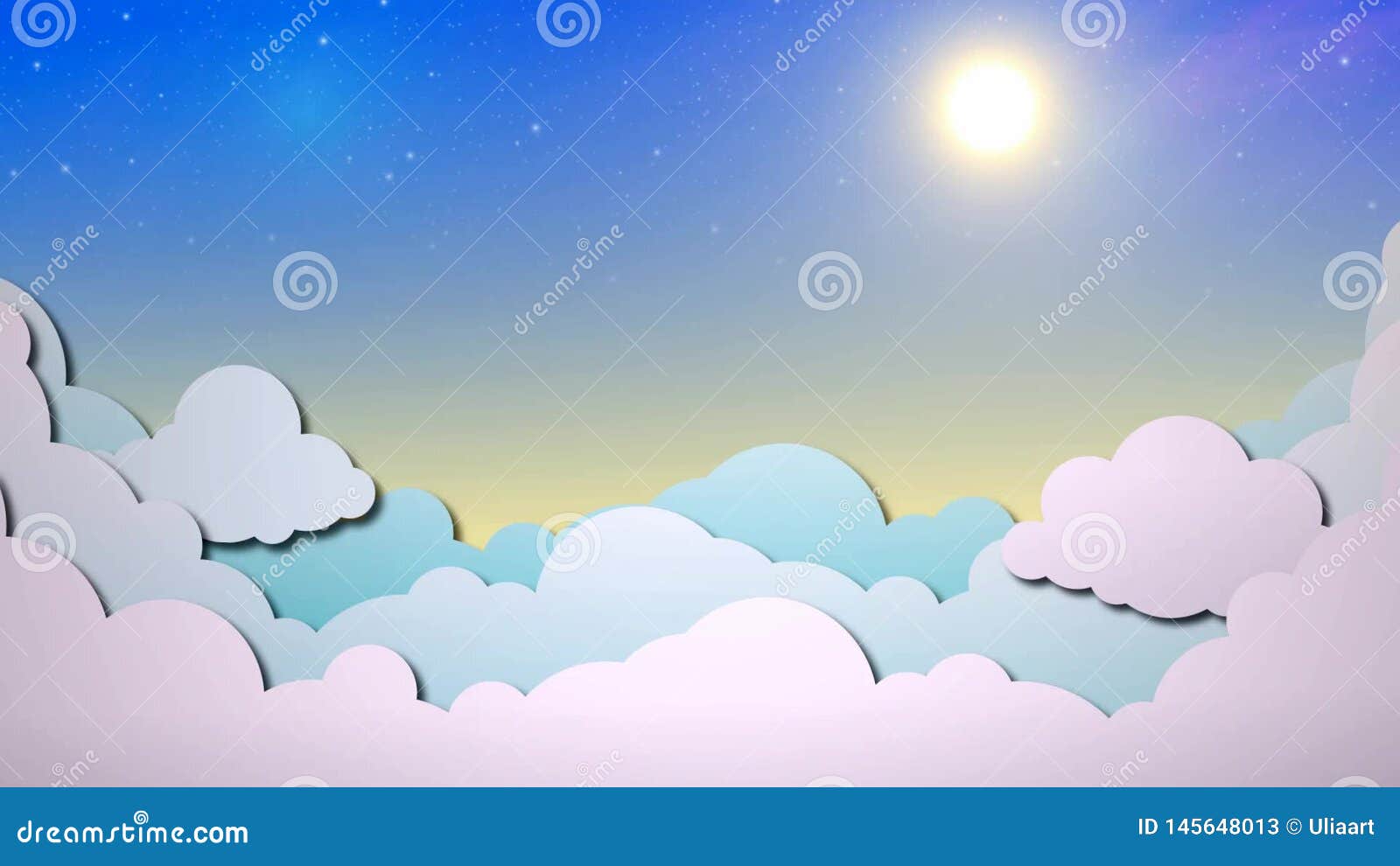 Clouds in the sunny sky stock video. Video of 19201080 - 145648013