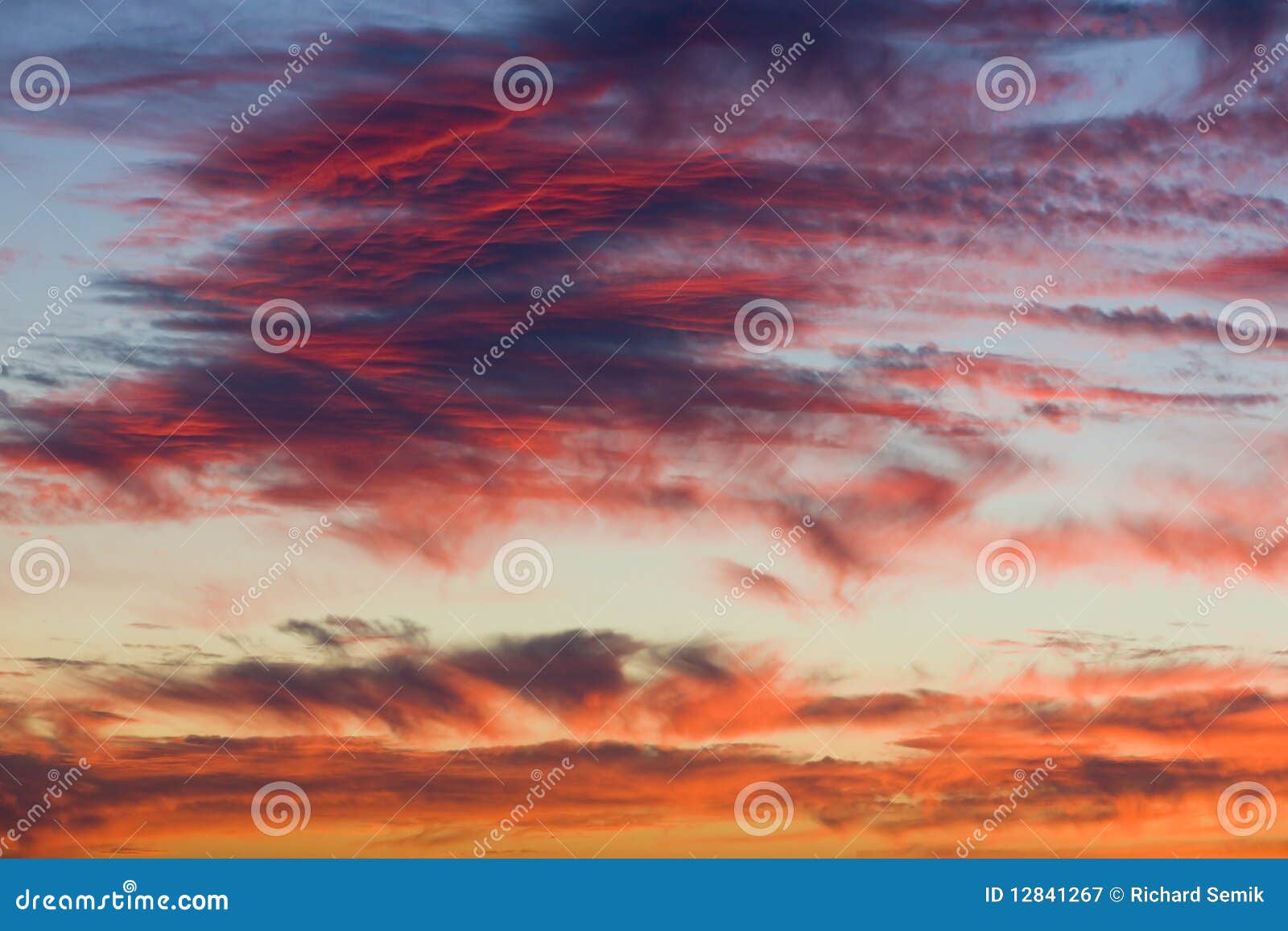 Clouds during sunset stock image. Image of outside, dusk - 12841267