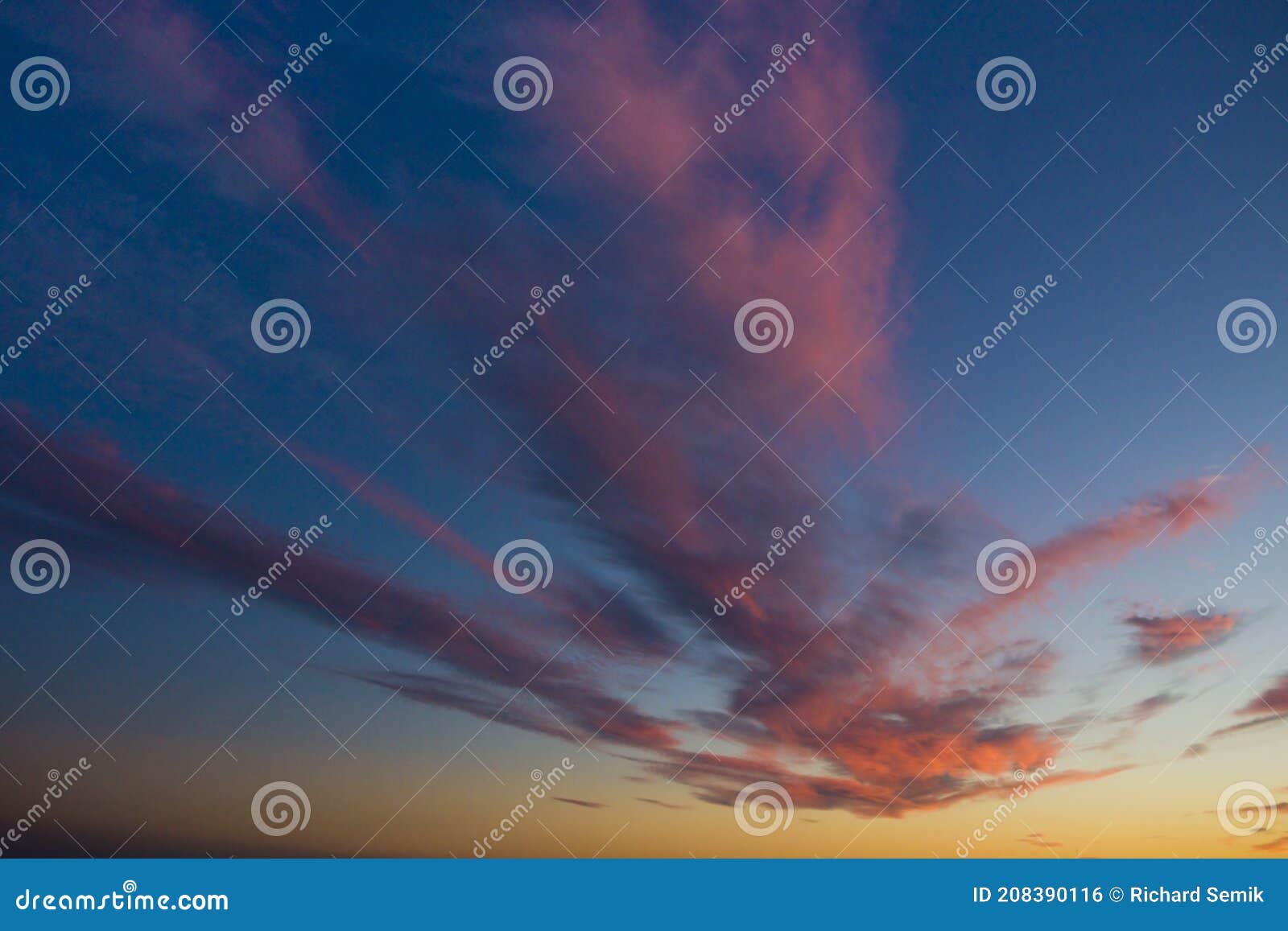 Clouds during sunset stock photo. Image of skies, cloud - 208390116
