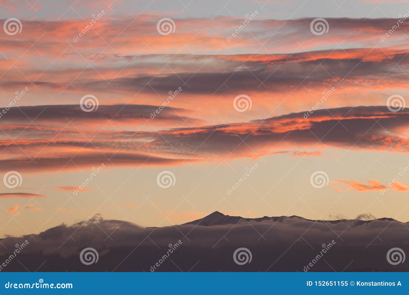 Clouds Sunset Like Stripes Colors for Background Stock Image - Image of ...