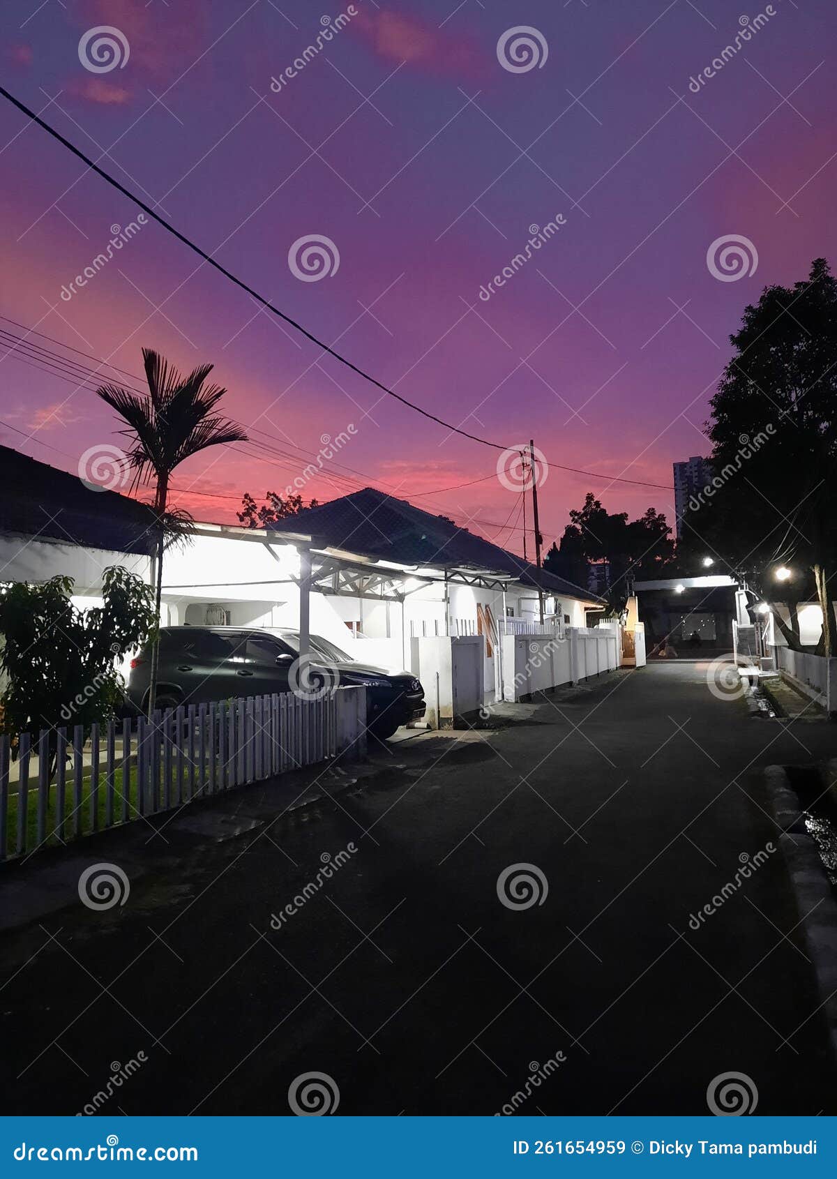 The Clouds at Sunset are Red, Indicating that the Sun Has Already Set ...