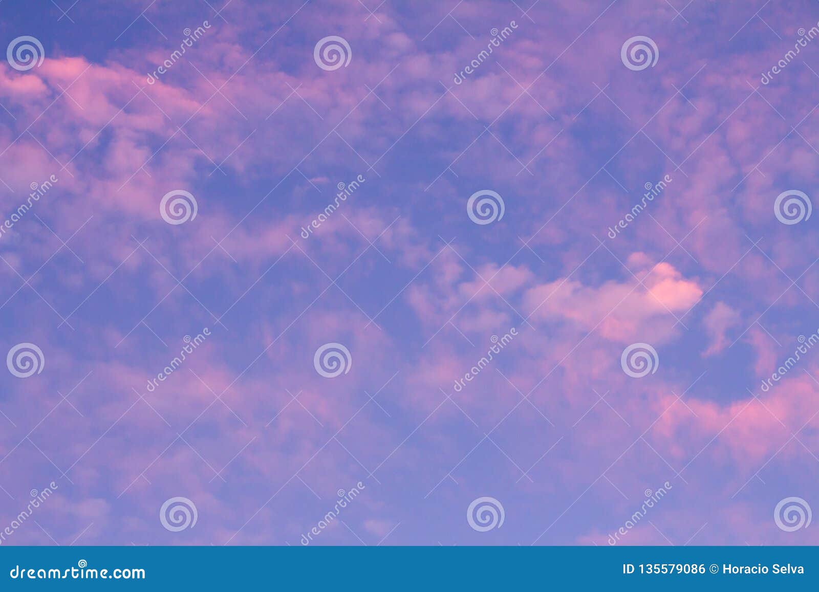 Clouds during Sunset. the Sky is Dyed Pink Stock Photo - Image of ...