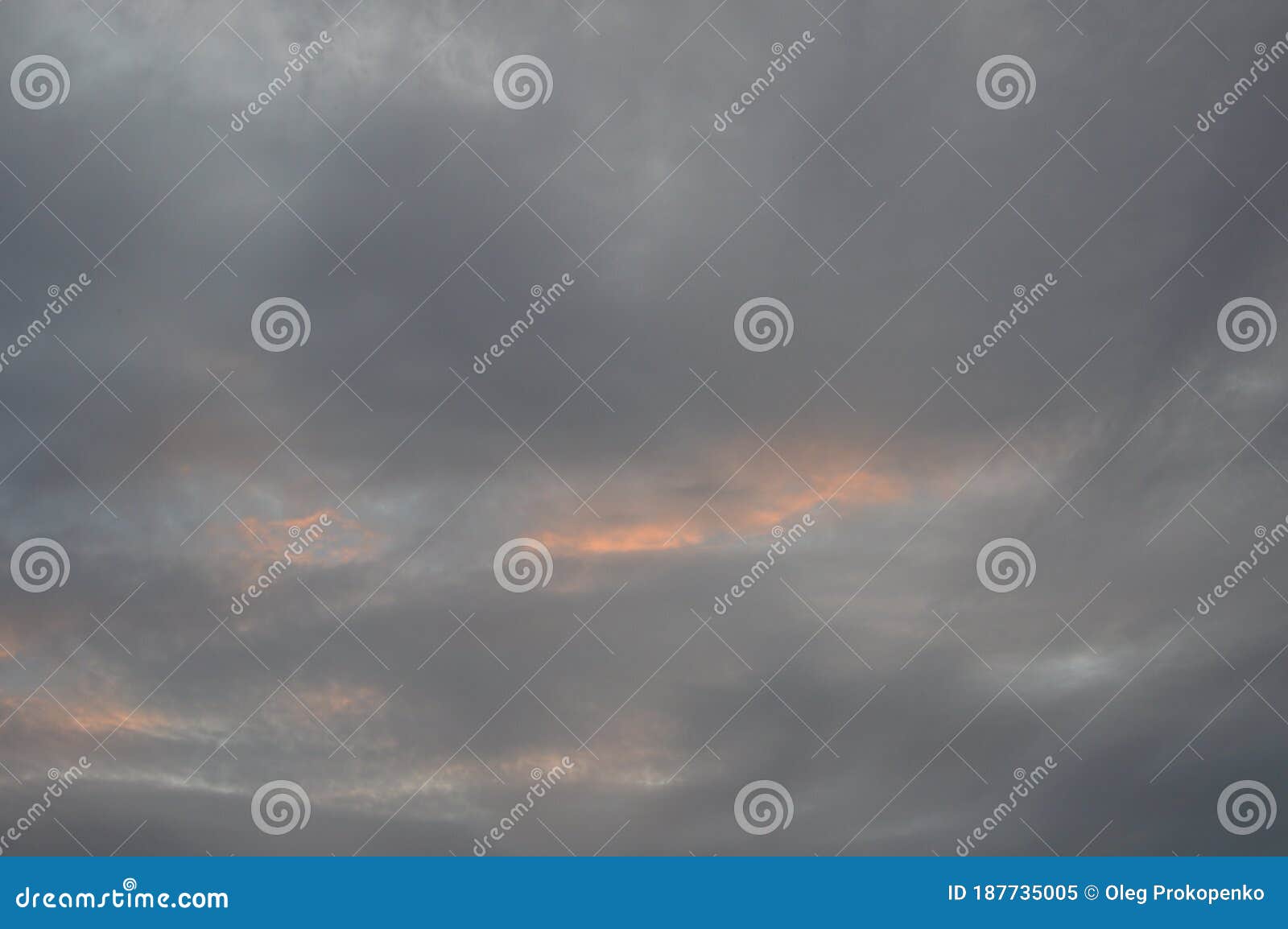 Clouds at Sunset before Thunder and Rain Stock Image - Image of ...