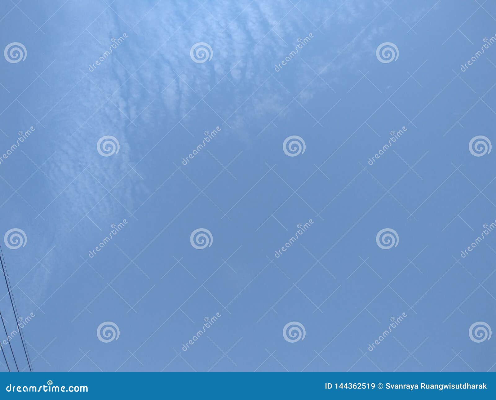 Floating Clouds is Sheets Under the Sky. Stock Image - Image of ...