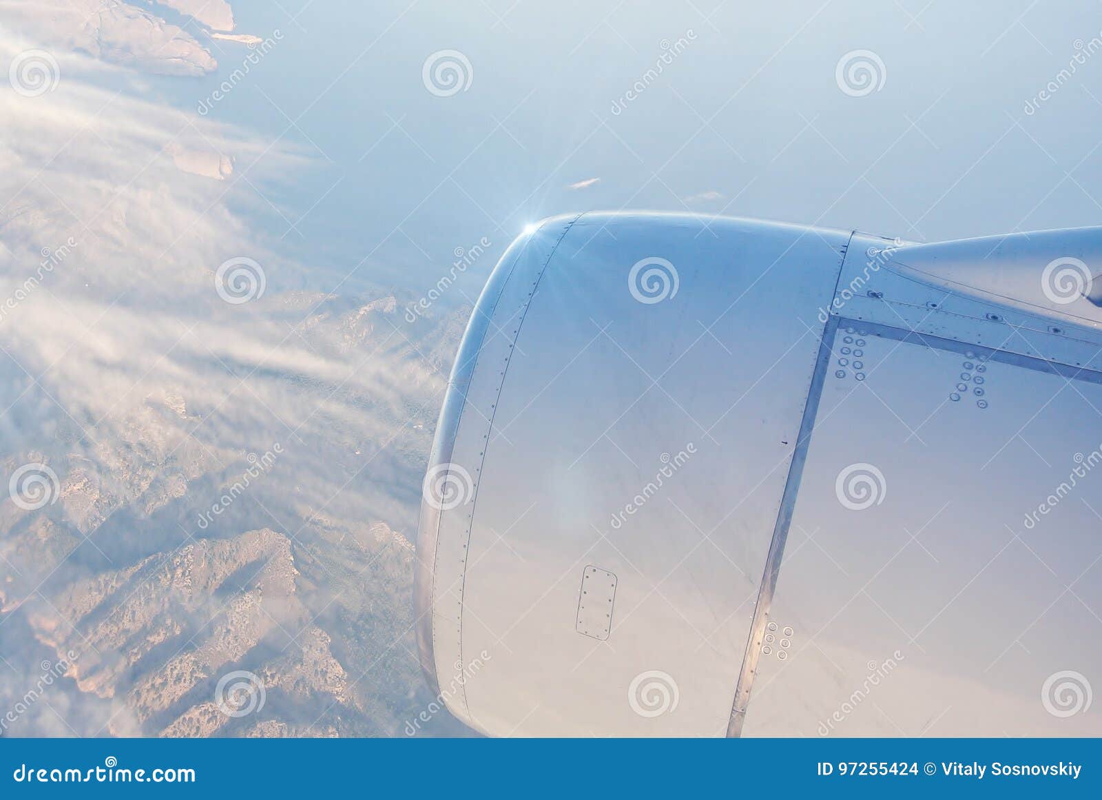 Clouds Under the Wing of an Airplane Stock Photo - Image of flight ...