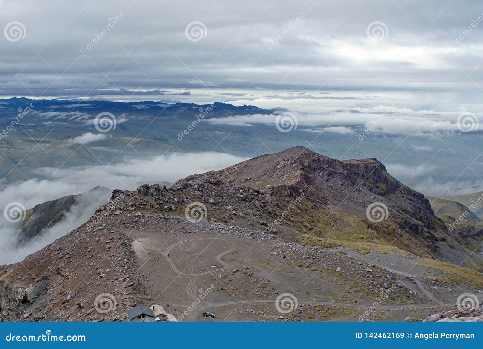 Clouds in a Valley in Ecuador Stock Image - Image of rock, latin: 142462169