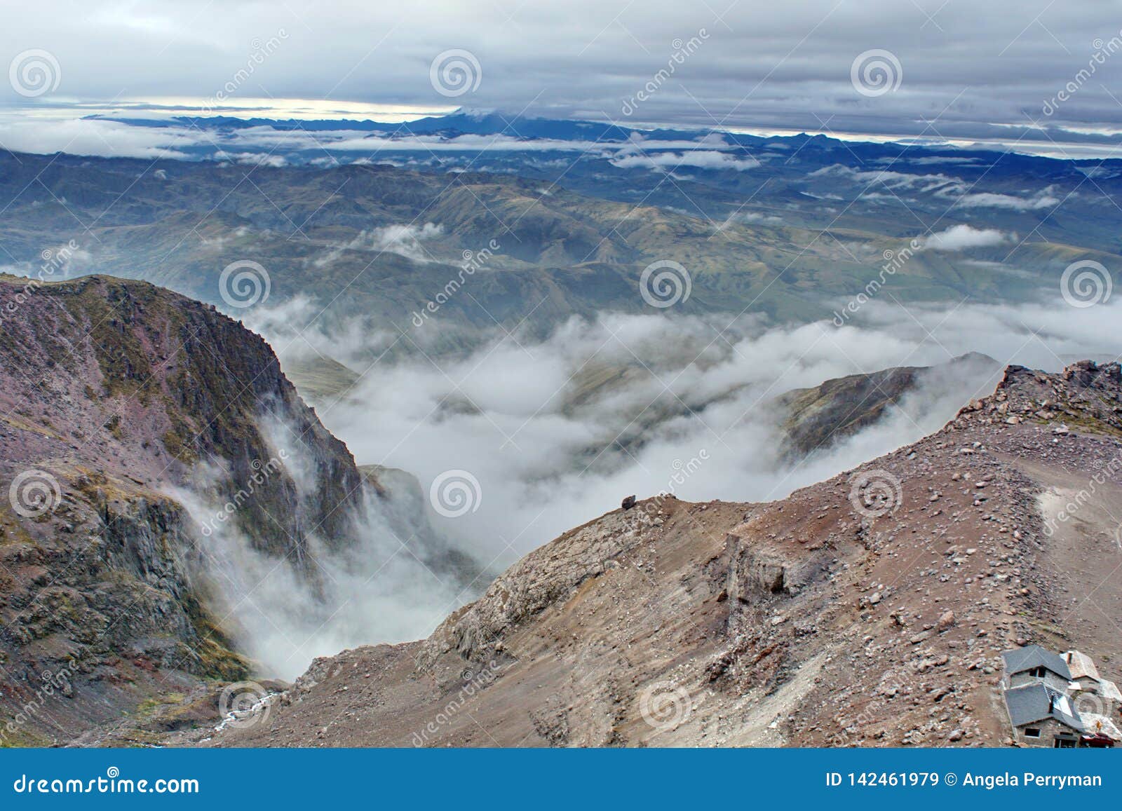 Clouds in a Valley in Ecuador Stock Image - Image of clouds, latin ...