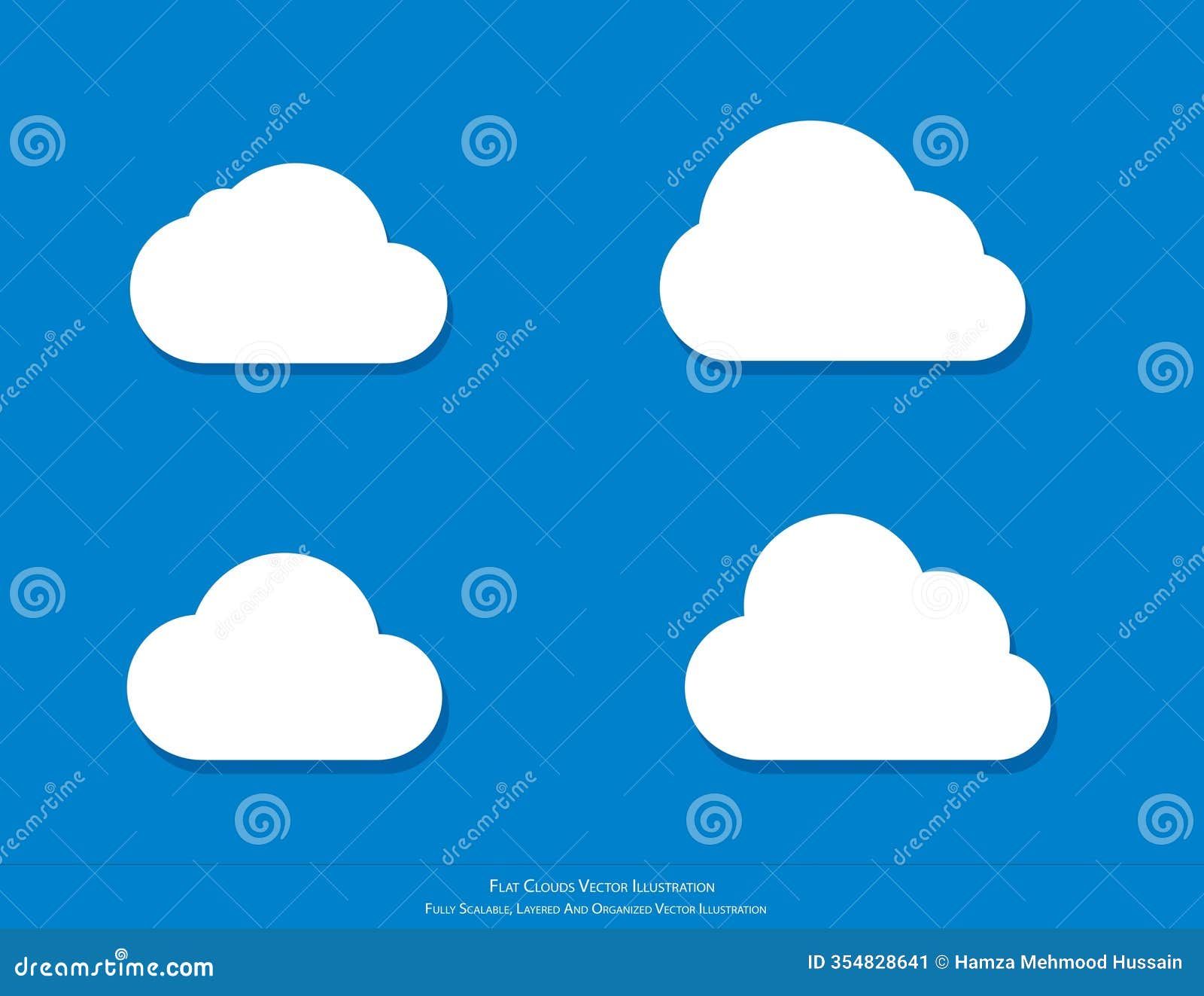 Clouds Vector Illustration, Stunning Visuals for Sky Animation Designs ...