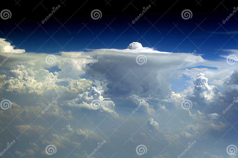 Clouds - View from Flight 87 Stock Image - Image of flowing, aerofoil ...
