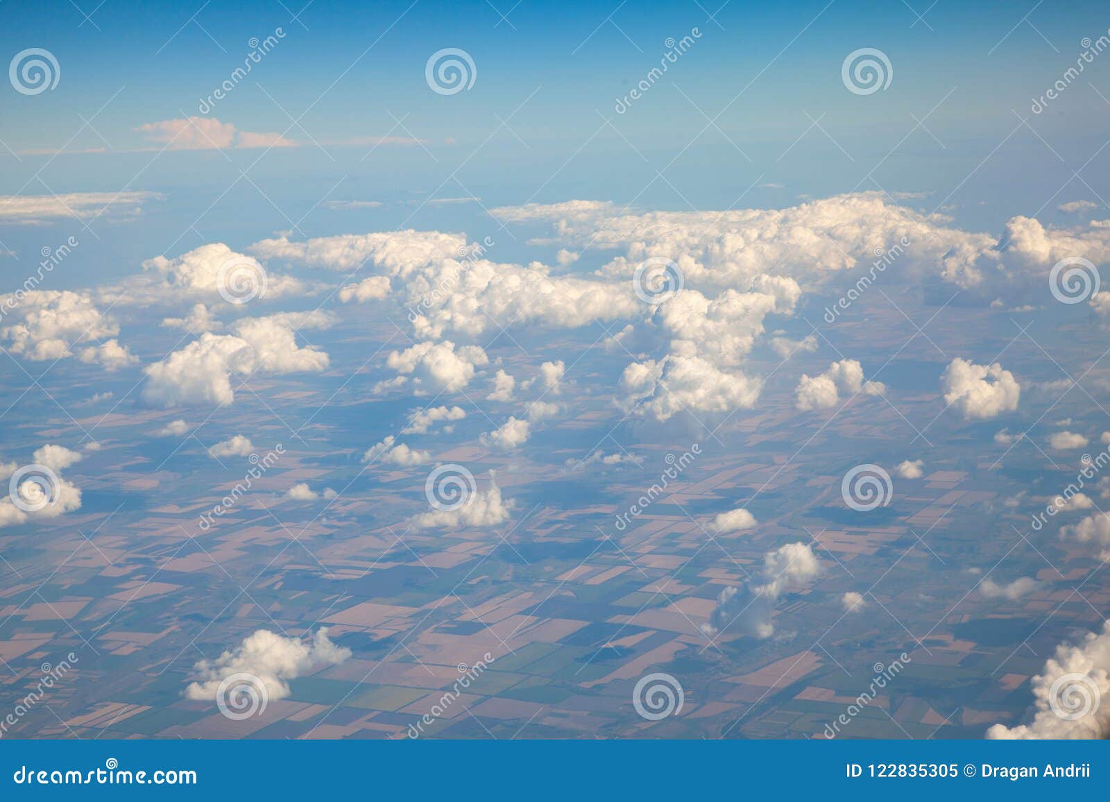Clouds that are Visible from the Airplane Window. Flight in the Clouds ...