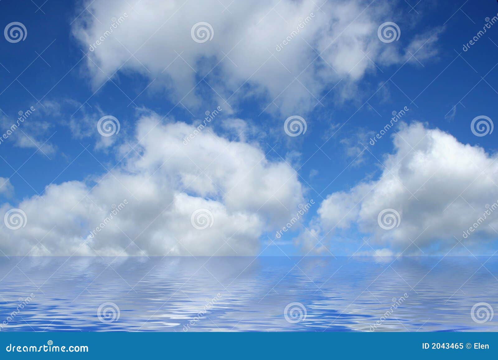 Clouds and water stock image. Image of heavens, azure - 2043465