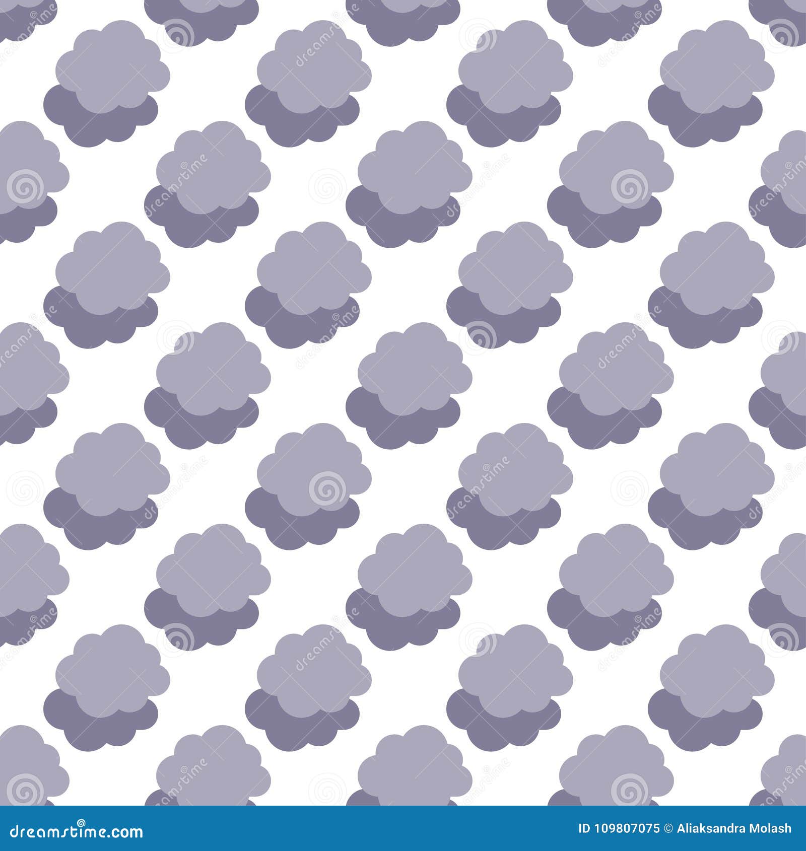 Clouds Weather Seamless Pattern Background Stock Vector - Illustration of cloud, endless: 109807075