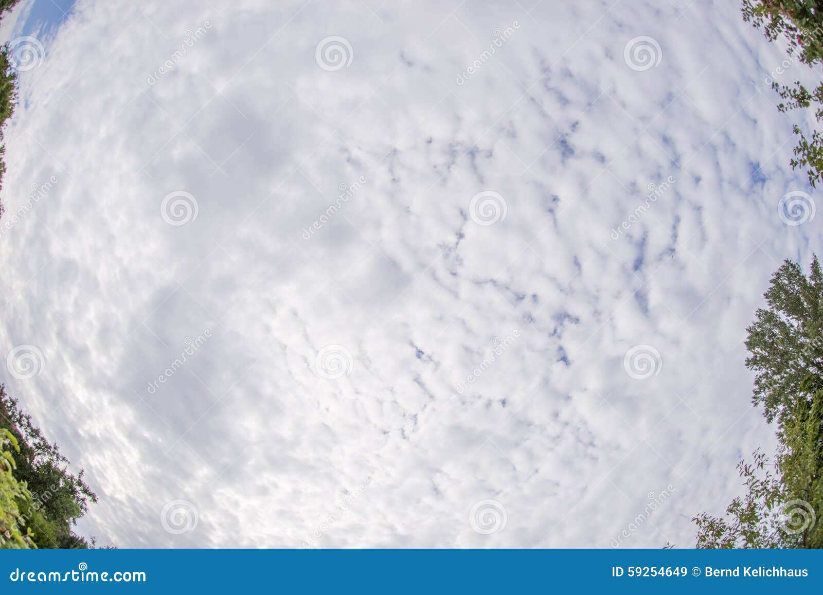 Clouds with Wide Angle Fisheye Stock Image - Image of angle, pattern ...