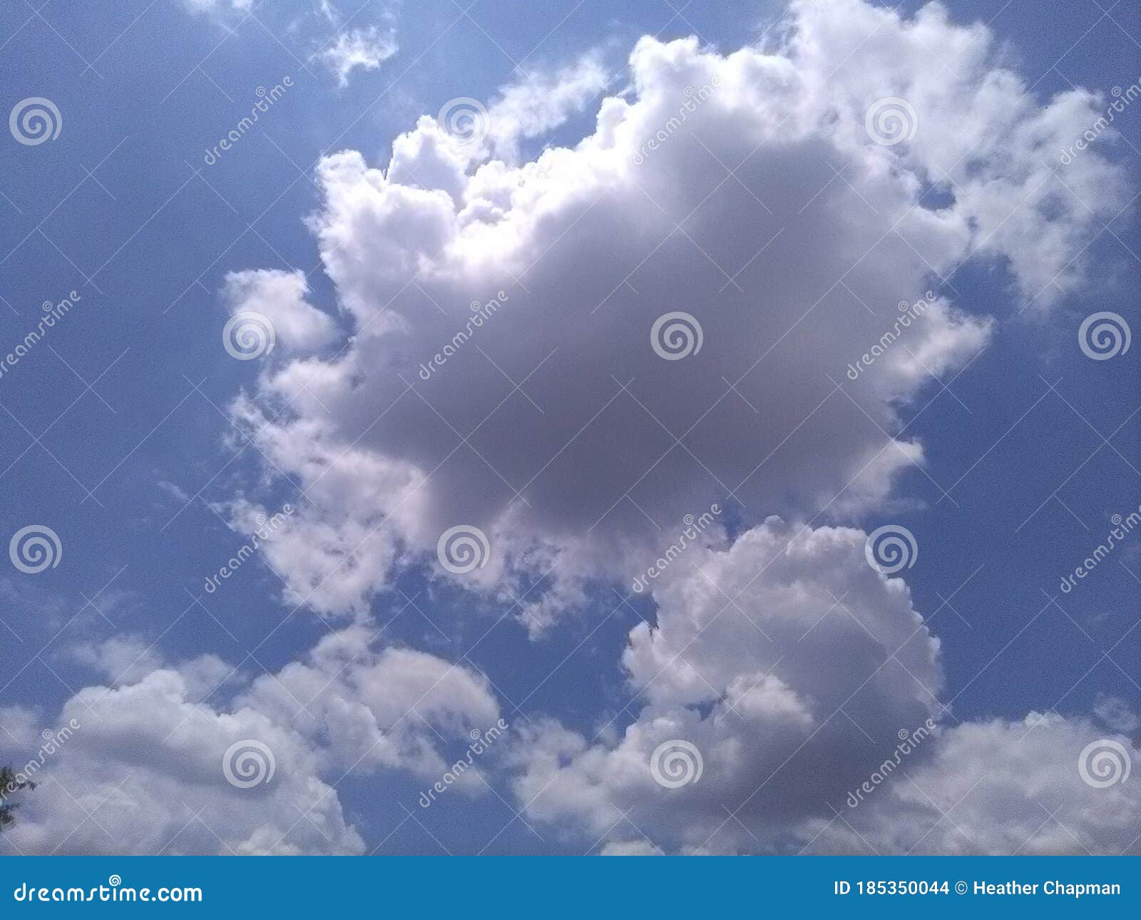 Clouds on a Windy Day in My Town Stock Photo - Image of windy, fluffy ...