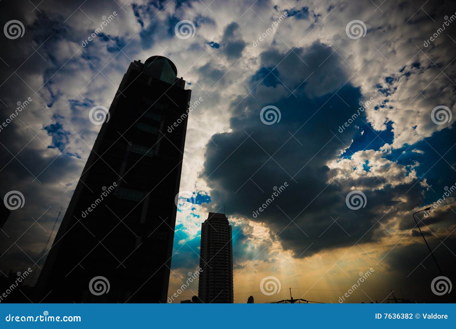 Cloudscape stock photo. Image of scenics, sunlight, outdoors - 7636382