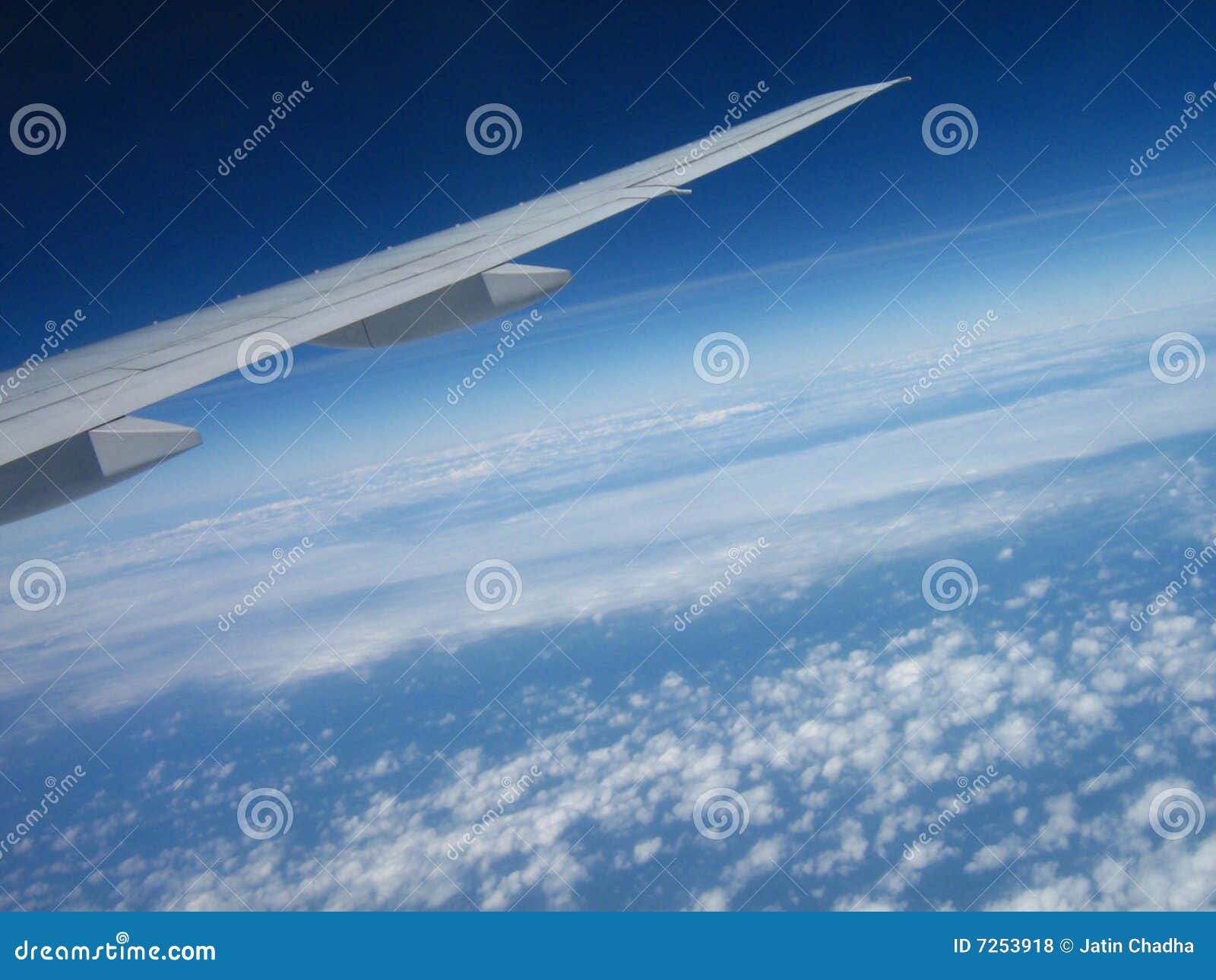 Aircraft Wing Turbines, With Leading And Trailing Edge, Model, Top View ...