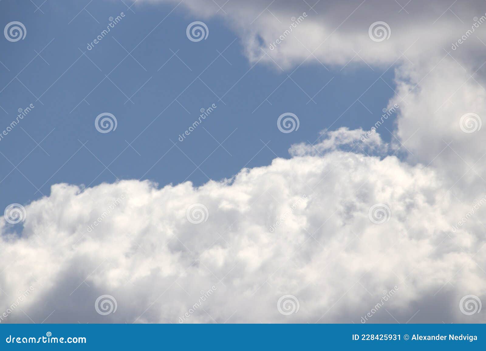 Cloudscape Blue Cumulonimbus Calvus Sky Sunlight Texture Stock Image ...