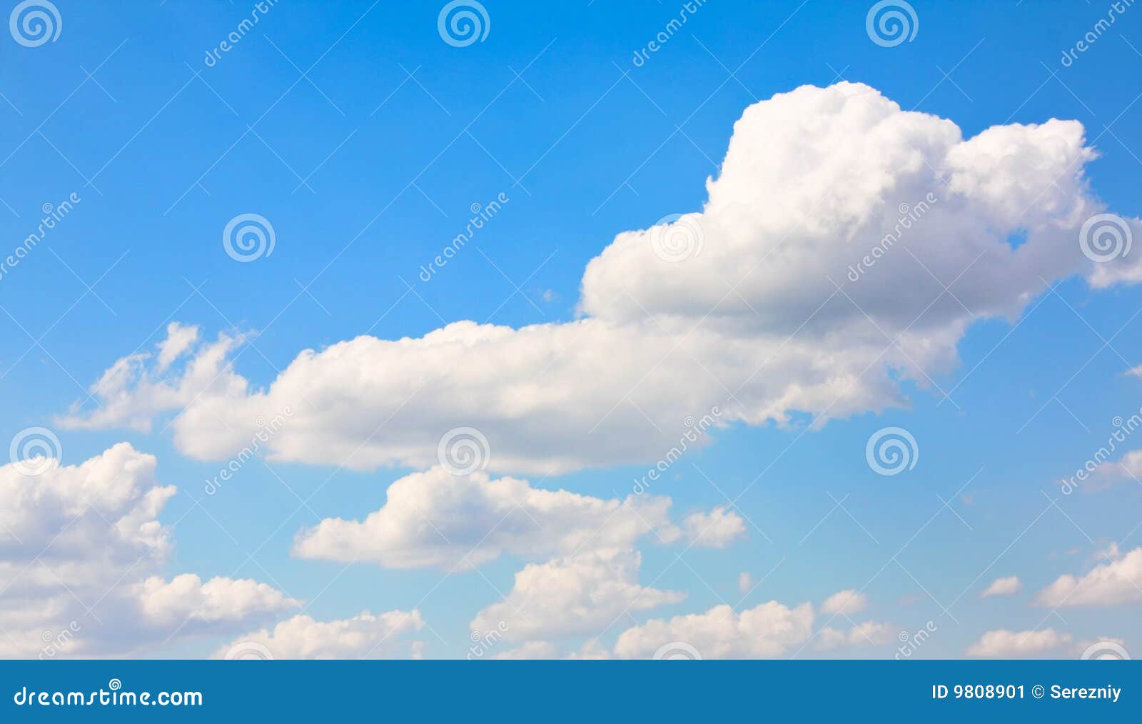 Cloudscape in blue sky stock image. Image of cloudy, distance - 9808901