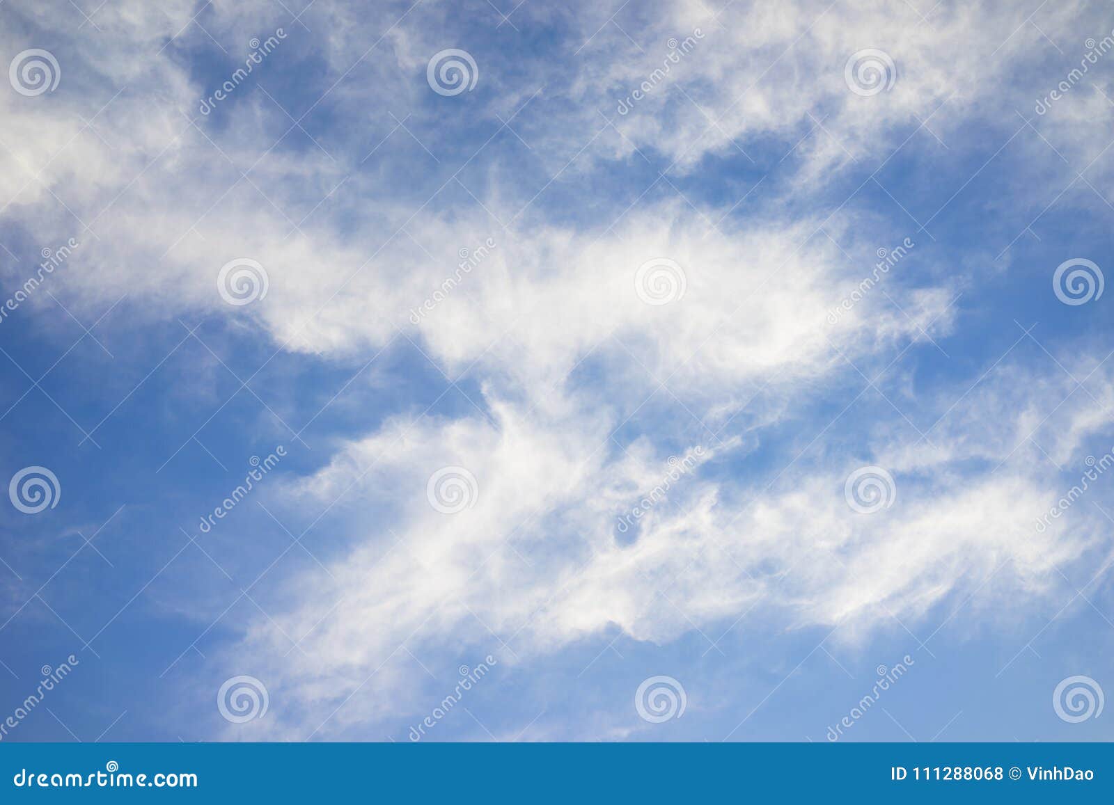 Cloudscape on Blue Sky on Clear Day Stock Photo - Image of azure, high ...