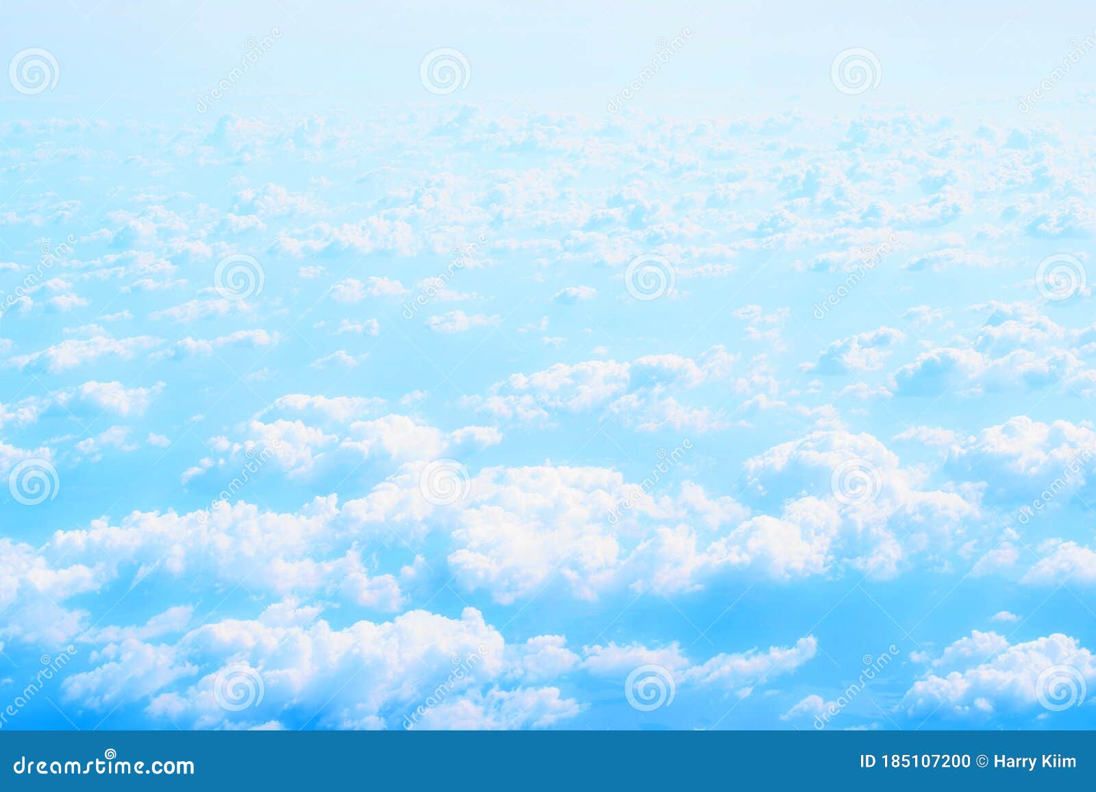 Cloudscape Cute Blue Sky and White Clouds , Nature Abstract Texture ...