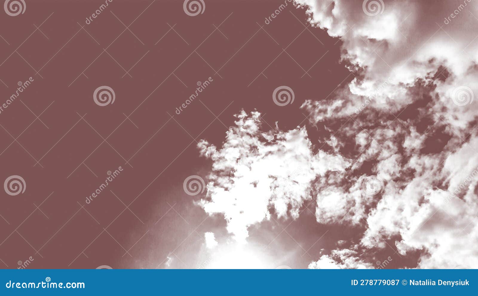 Cloud on the Background of Clouds, Abstract Nature in Sepia Colors ...