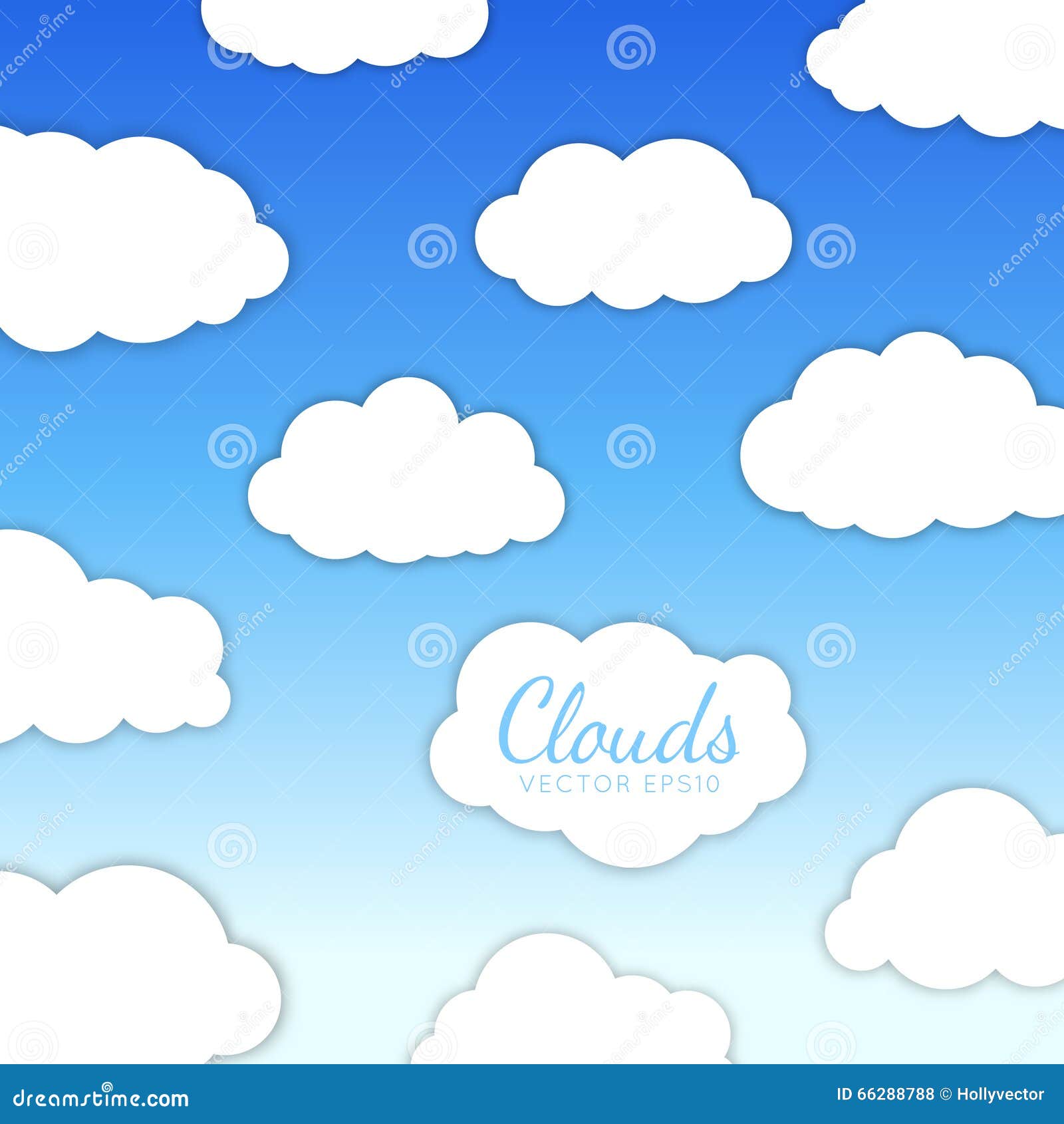 Cloudscape Vector Illustration Stock Vector - Illustration of symbol ...